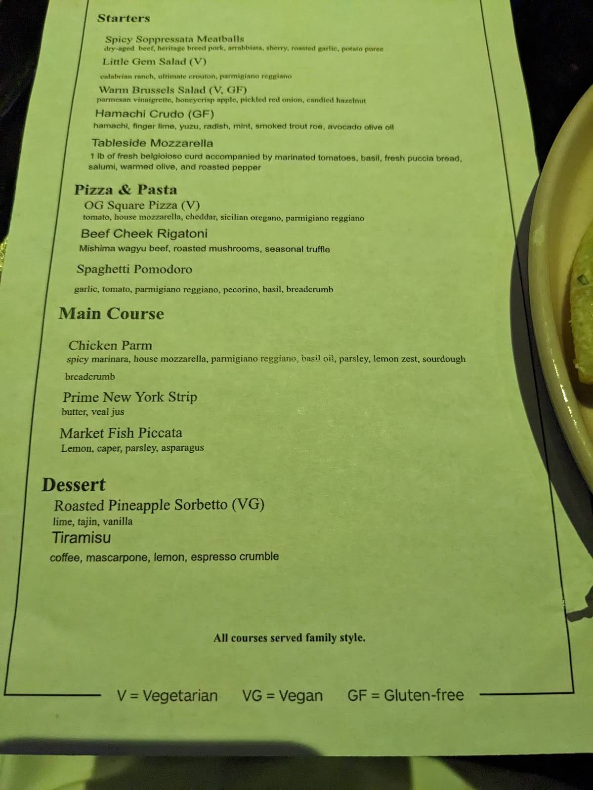 Menu at Superfrico pub & bar, Las Vegas