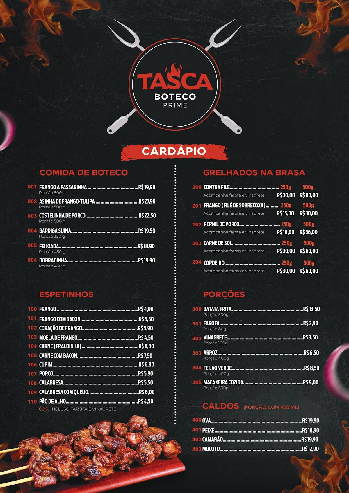 Menu em Tasca Boteco Prime pub & Bar, Parnamirim