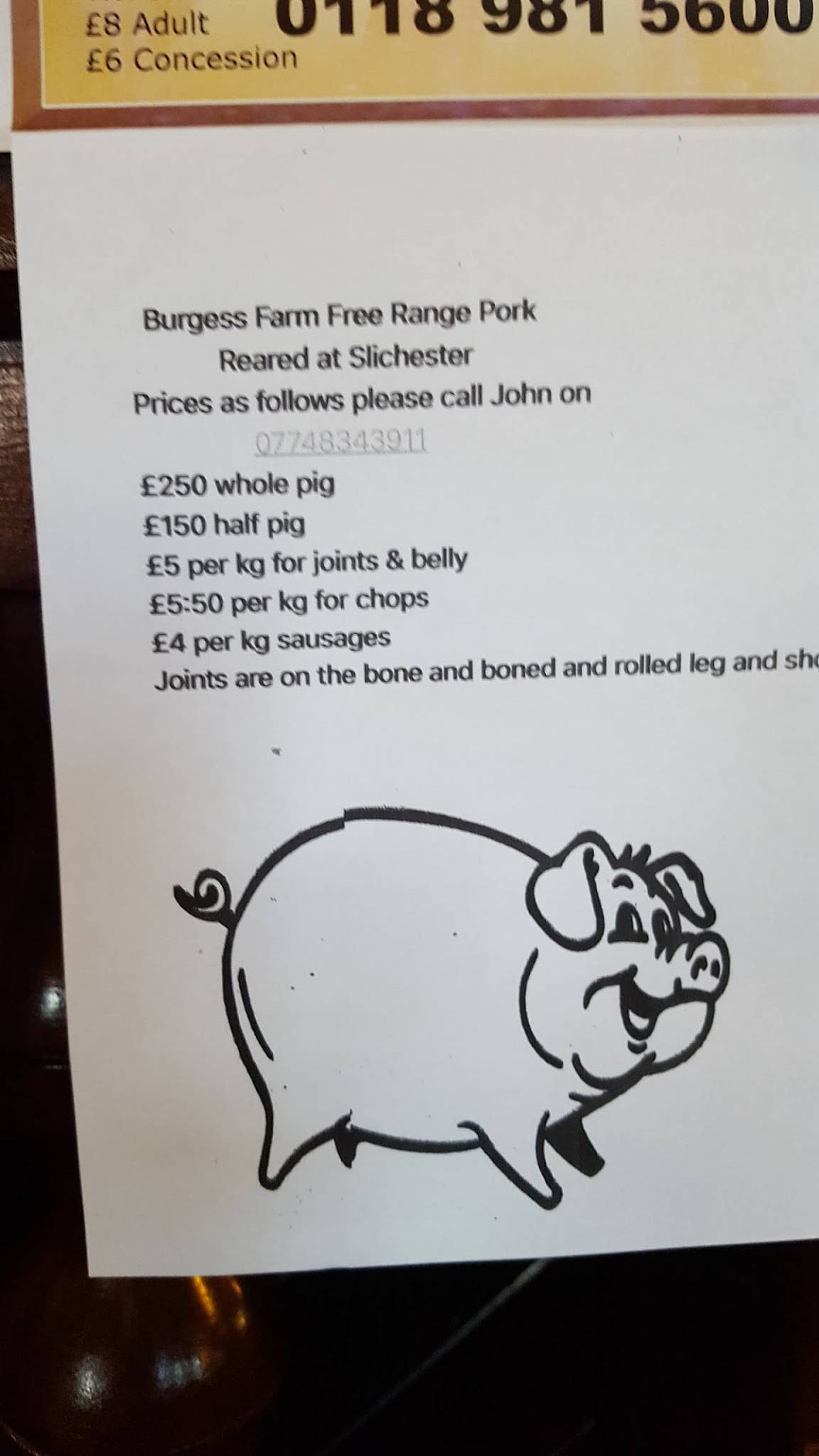 Menu at The Calleva Arms pub & bar, Tadley