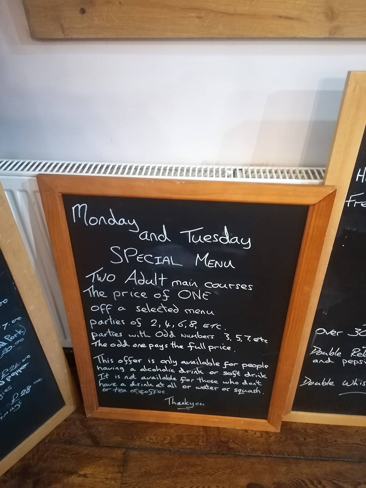 Menu at The Ffrwd pub & bar, Wrexham