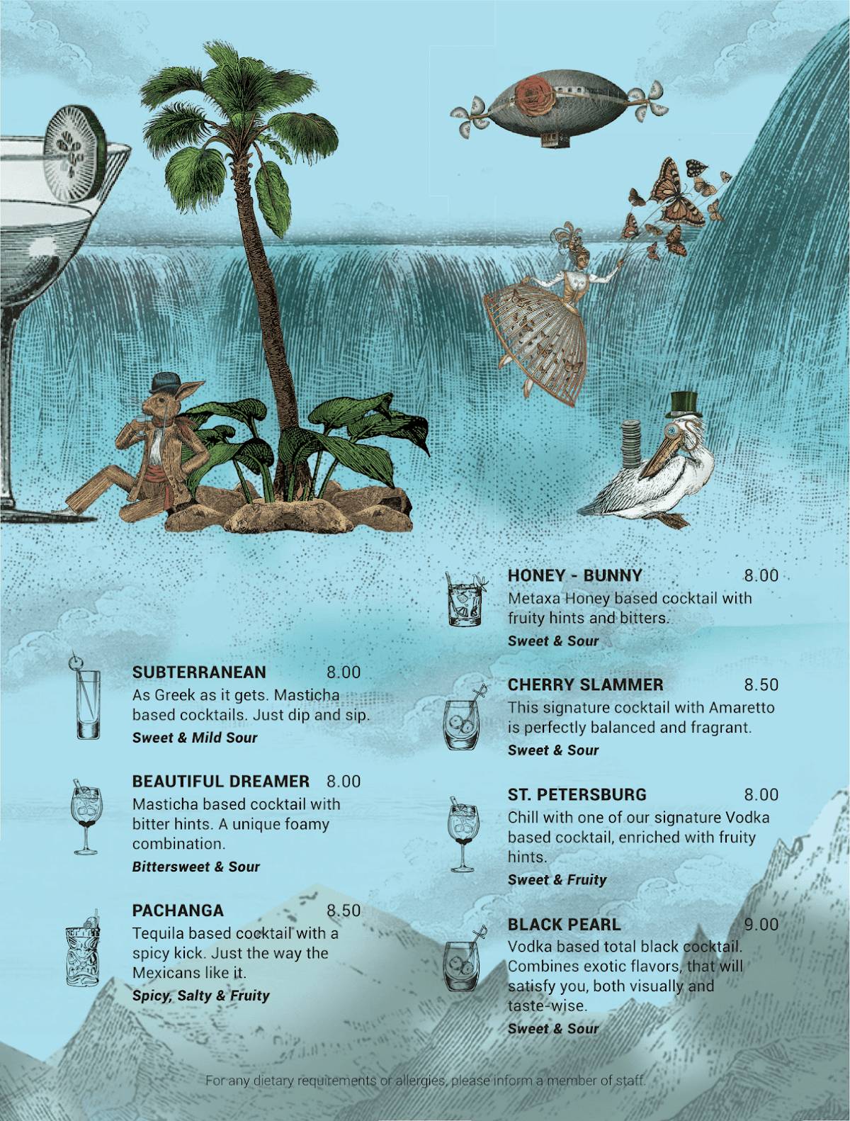 Menu at The Old Powerhouse Chill Bar, Nicosia