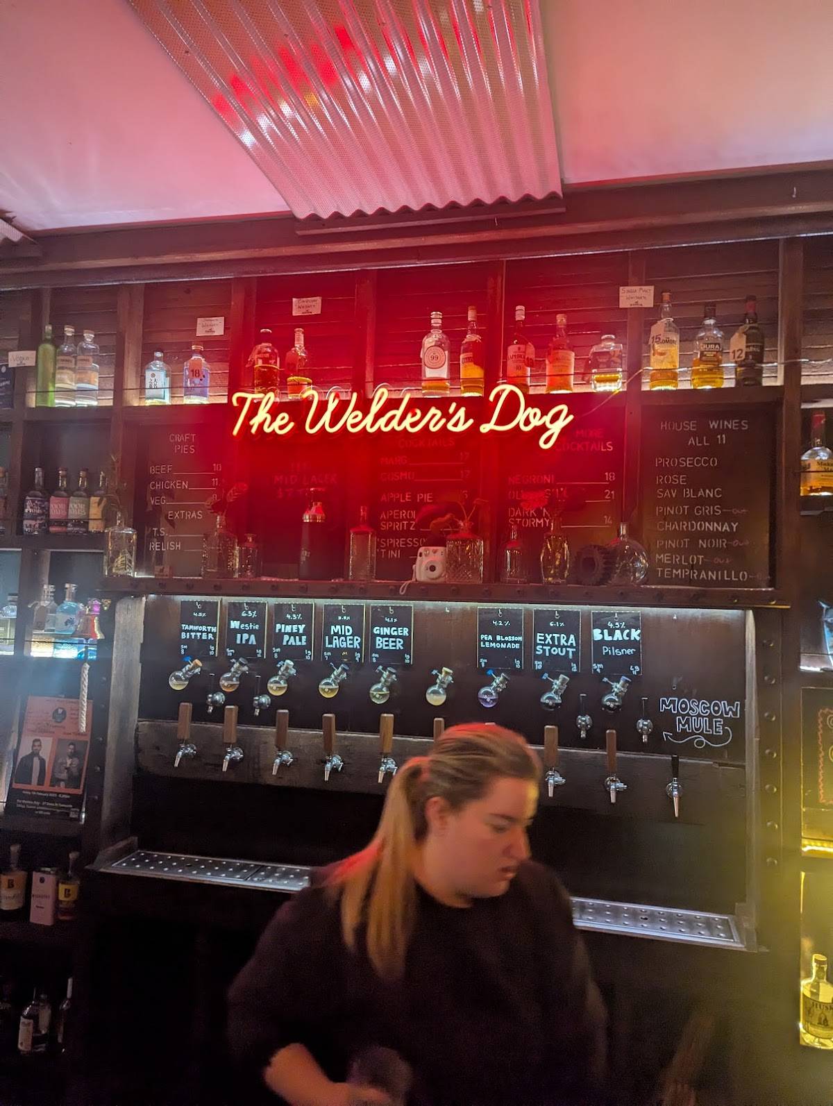 Menu at The Welder's Dog Tamworth pub & bar, Tamworth