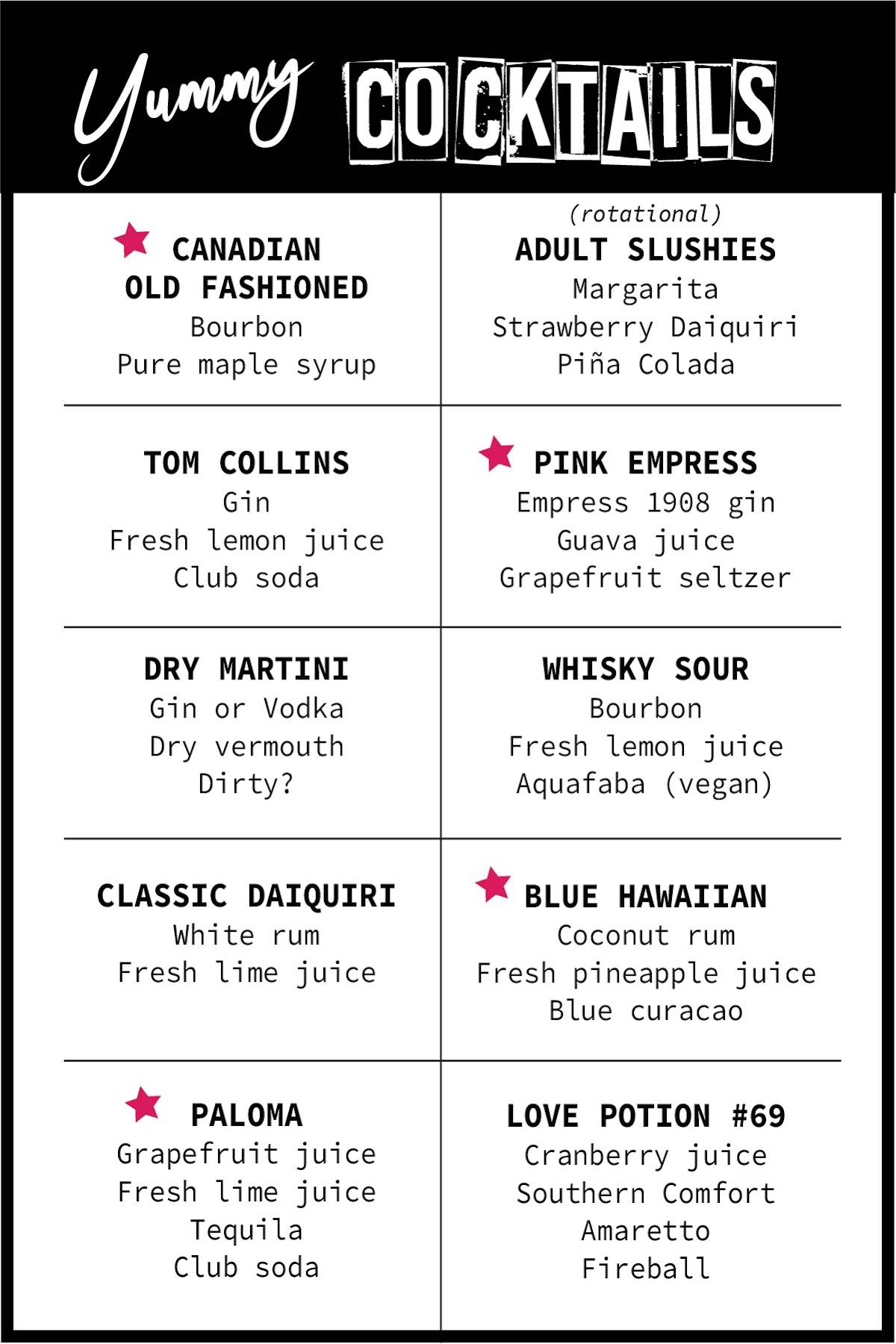 Menu at Village Taphouse of West Bedford pub & bar, Bedford