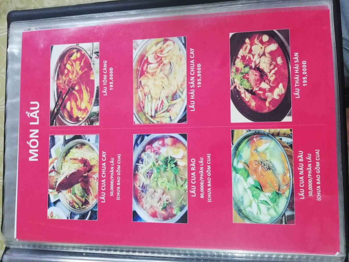 Carta del restaurante Quán Cua Hoa, Ciudad Ho Chi Minh (Saigón)