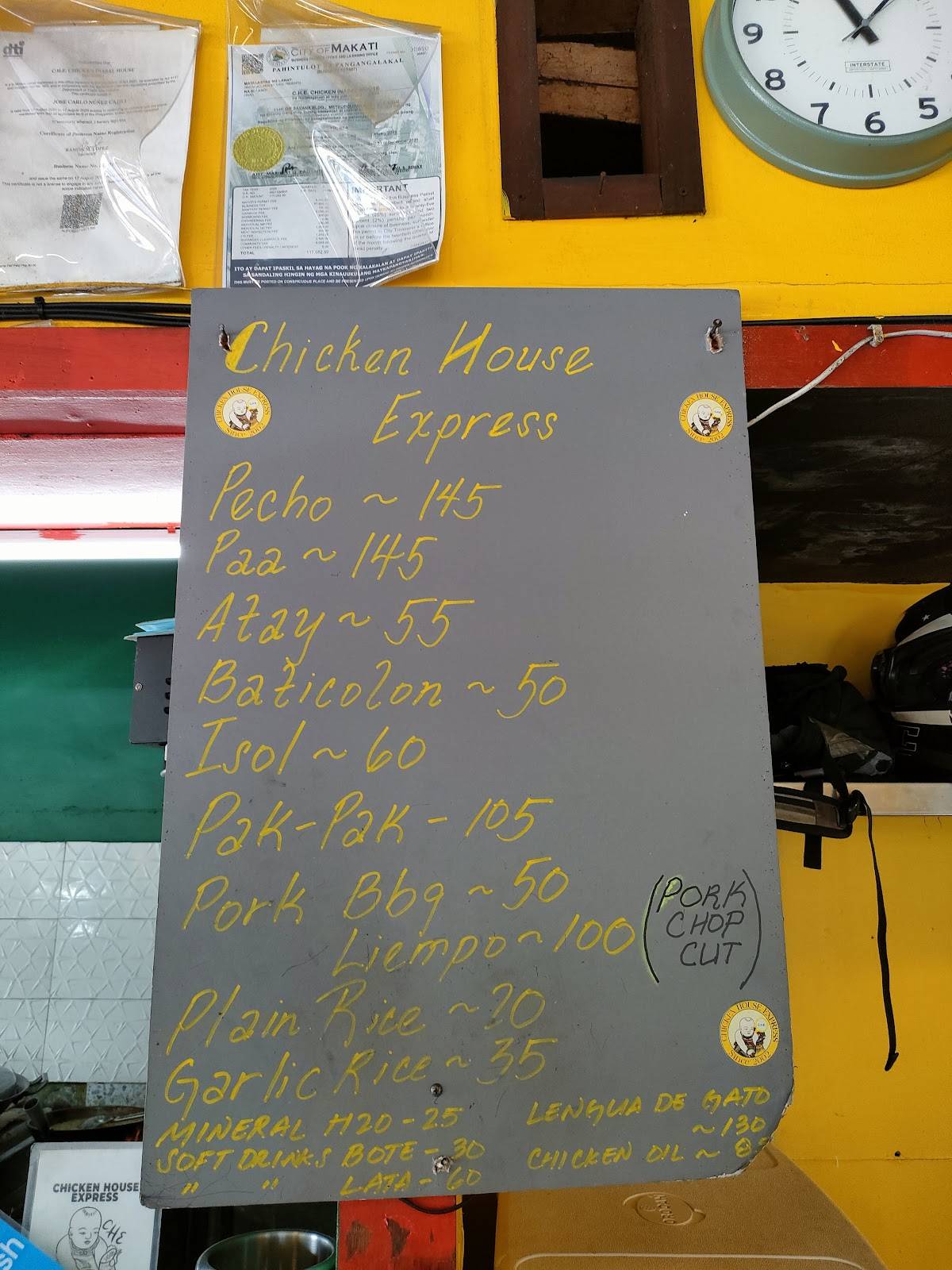 Menu at C.H.E. Bacolod Chicken HouseExpress BBQ, Makati, 114 K Savana ...