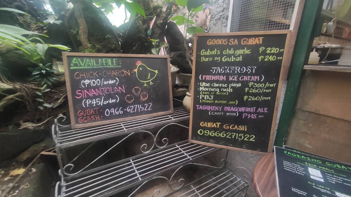 Menu at Gubat QC restaurant, Quezon City