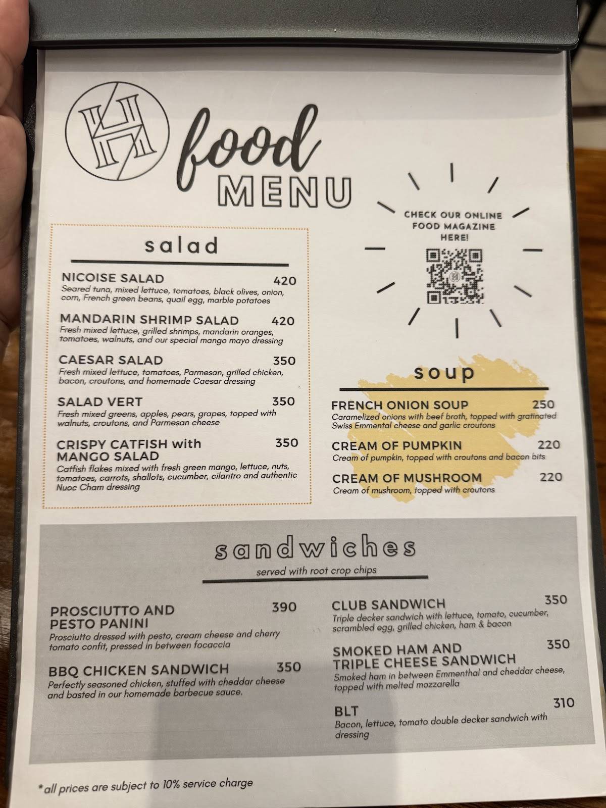 Menu at High Grounds Café cafe, Quezon City