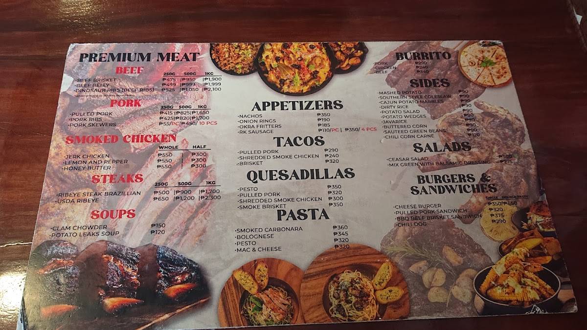 Menu at RK SMOKEY BAR & RESTO, Angeles