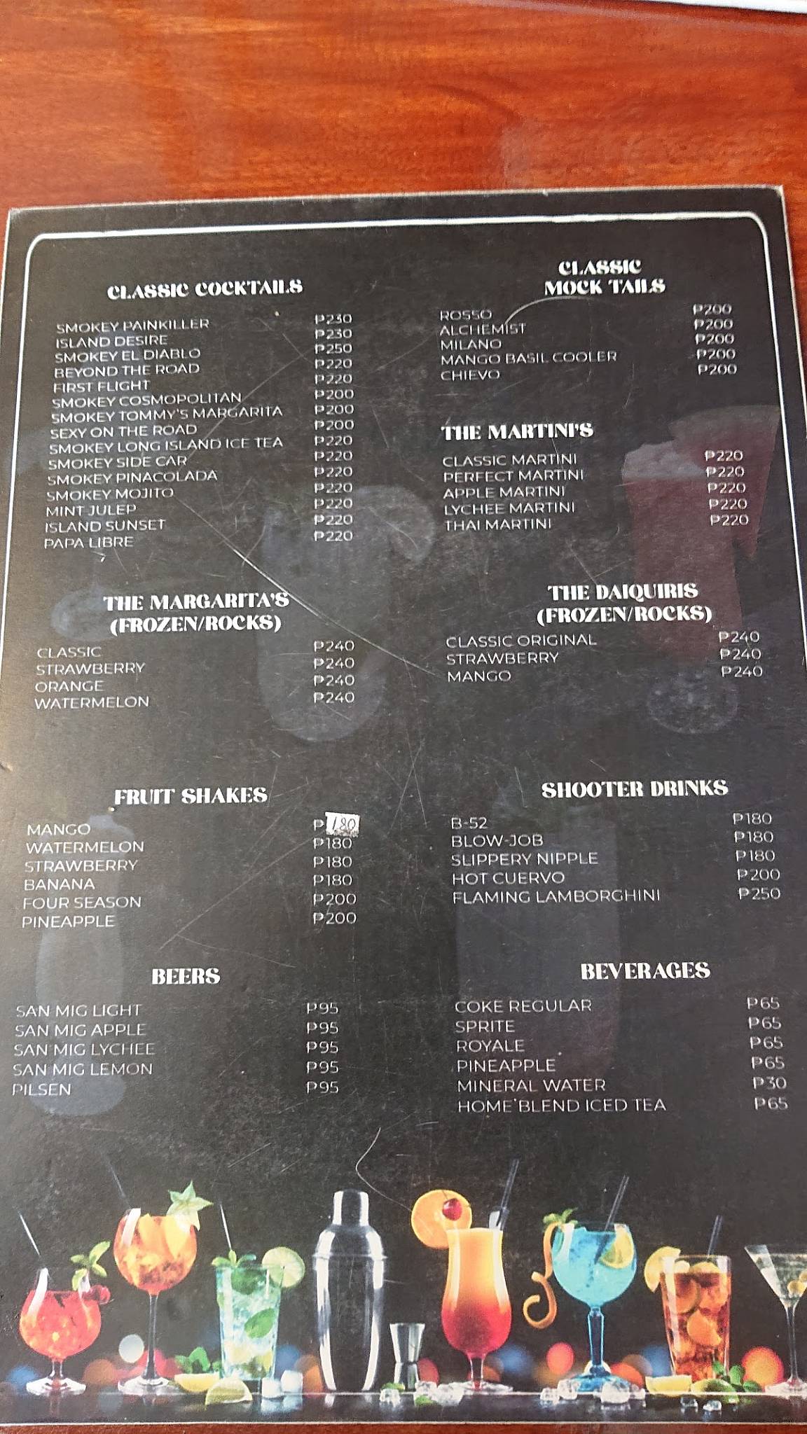 Menu at RK SMOKEY BAR & RESTO, Angeles