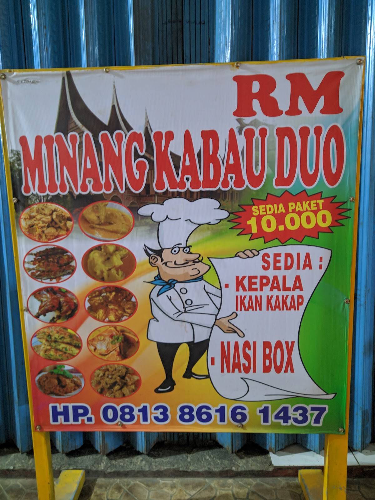 Carta del restaurante RM.Padang Minangkabau Duo, West Semplak