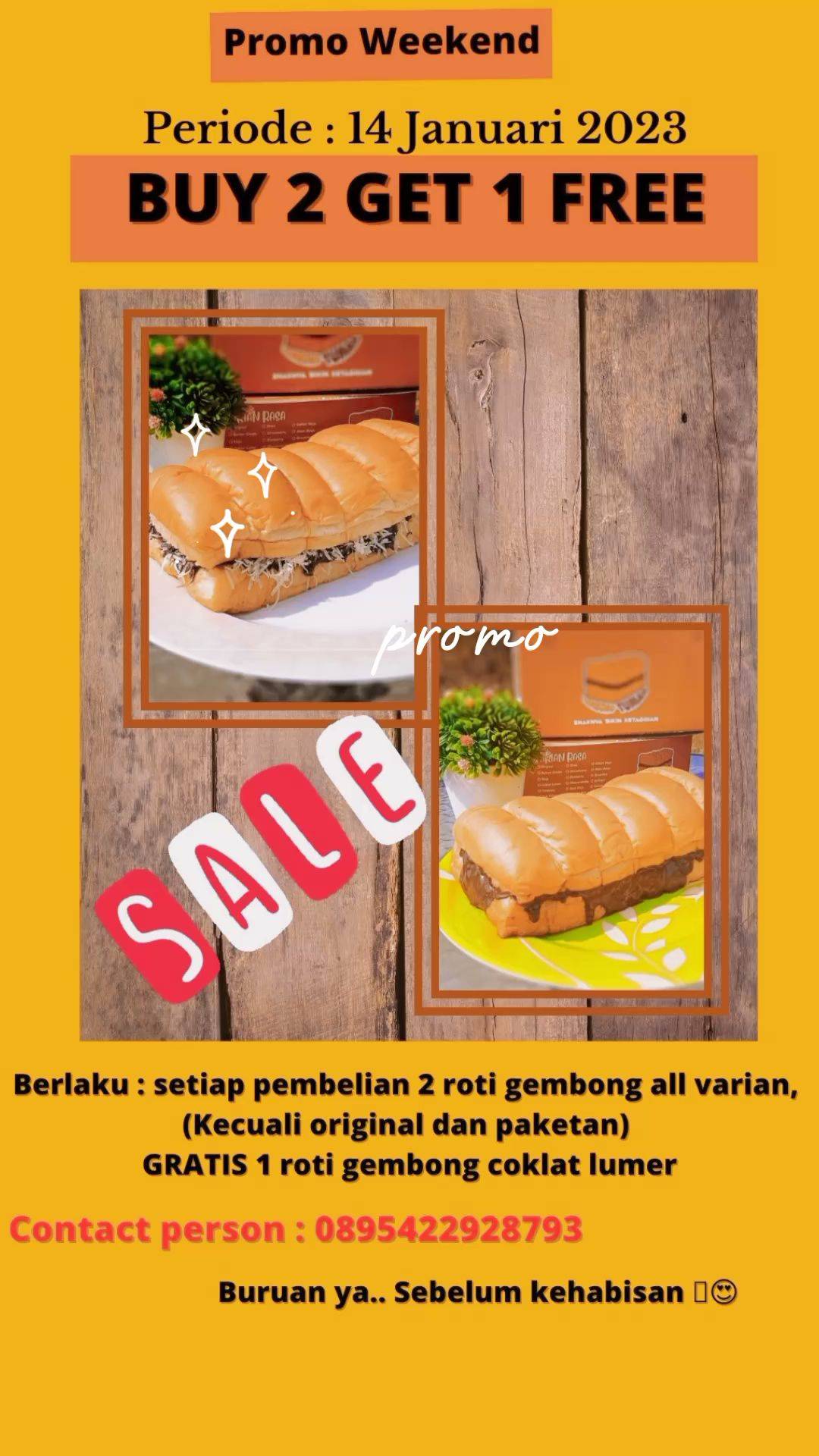 Menu at ROTI GEMBONG TUMAN PALUR, Ngringo