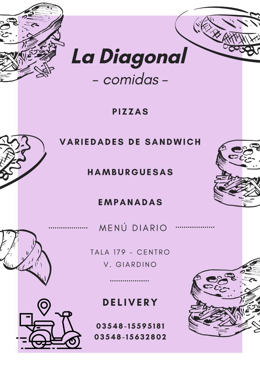 Menu at ROTISERIA LA DIAGONAL restaurant, Villa Giardino
