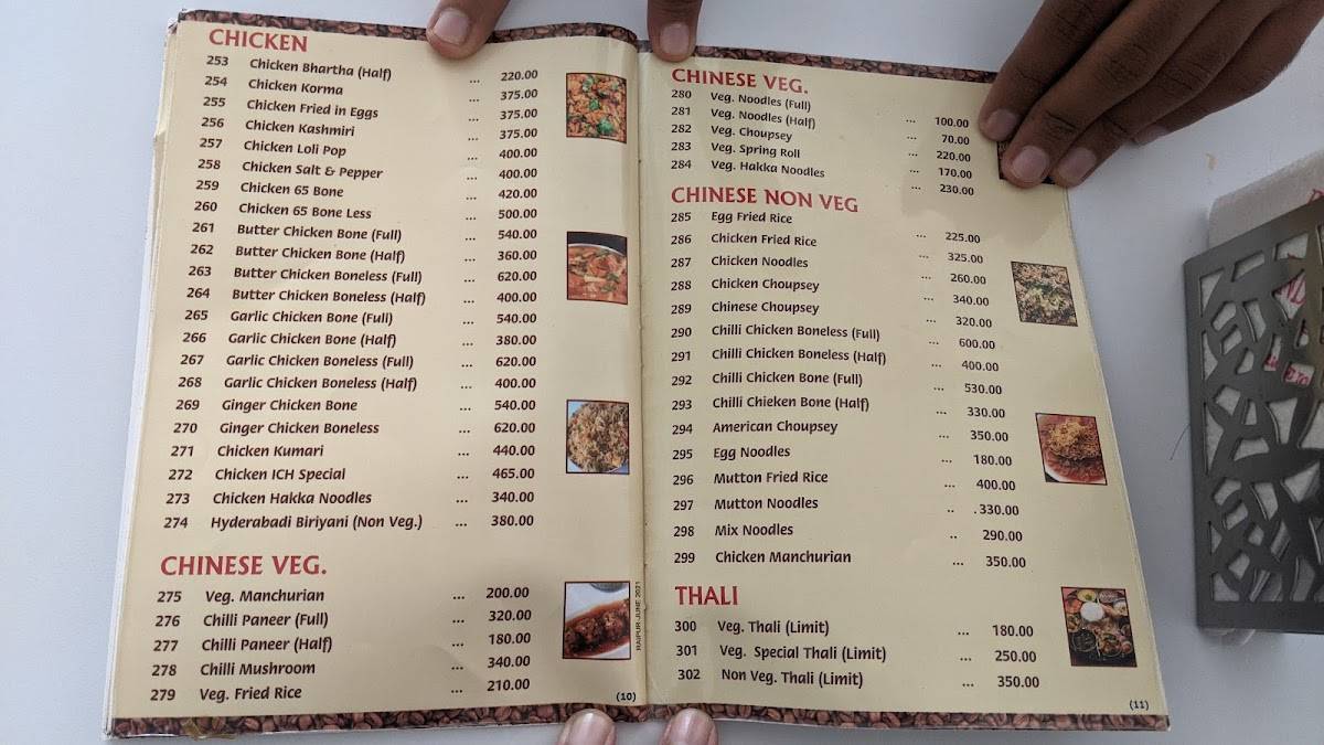 Menu at Indian Coffee House Ring road, Raipur