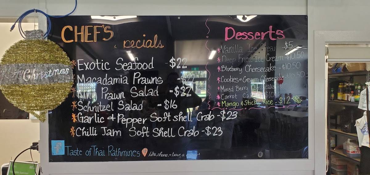 Menu at Rathmines Club Catalina Bistro, Rathmines