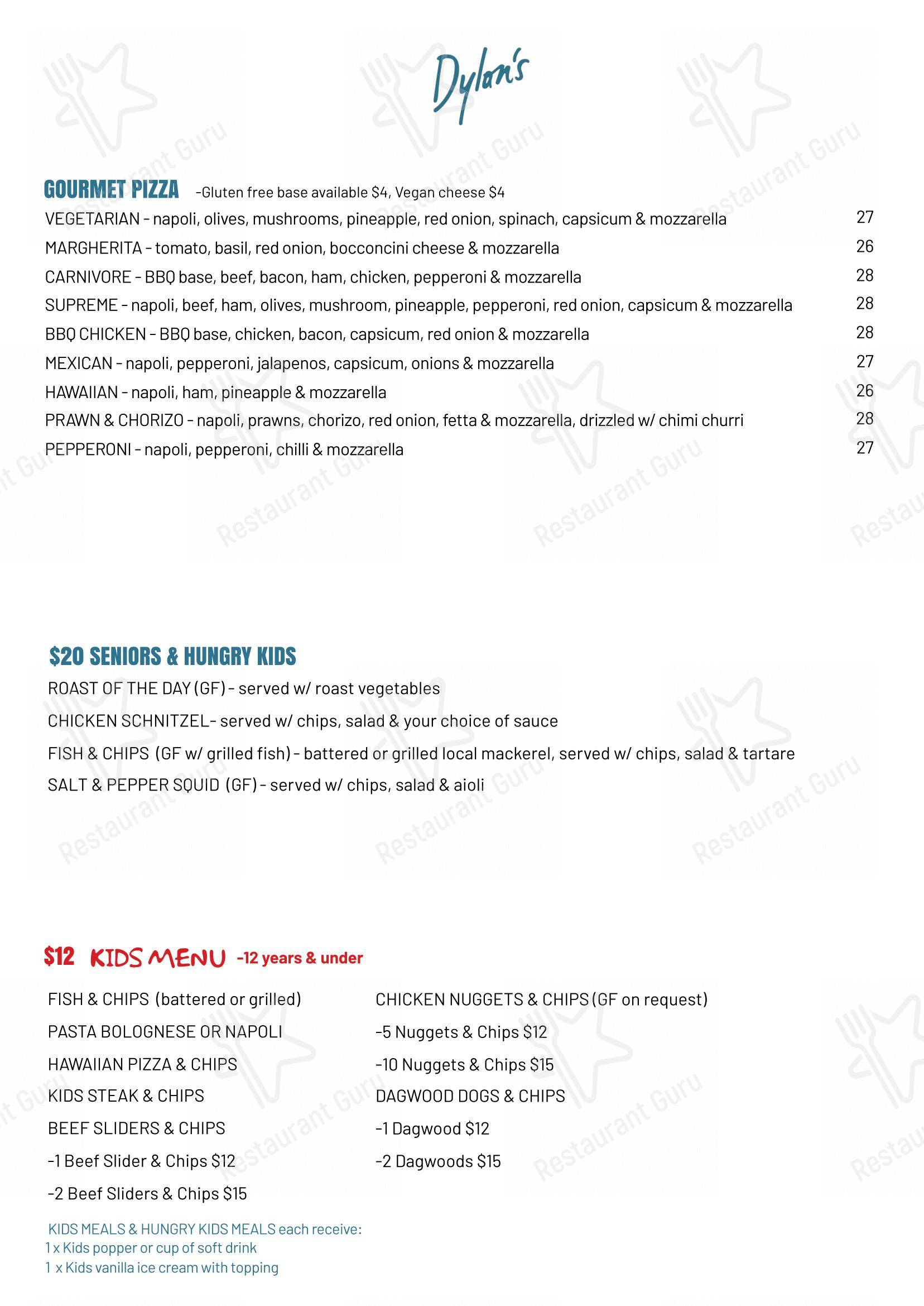 Menu at Red Beret Hotel restaurant, Redlynch