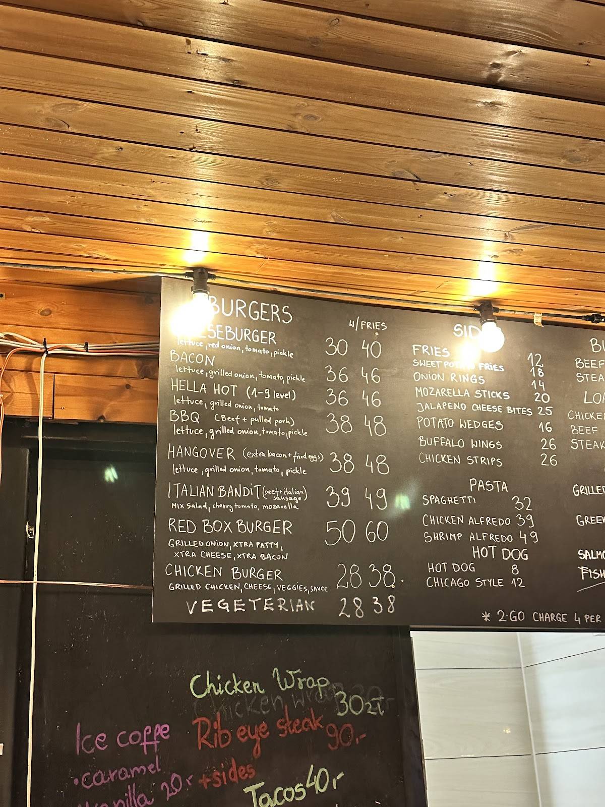 Menu at Red Box Truck restaurant, Powidz