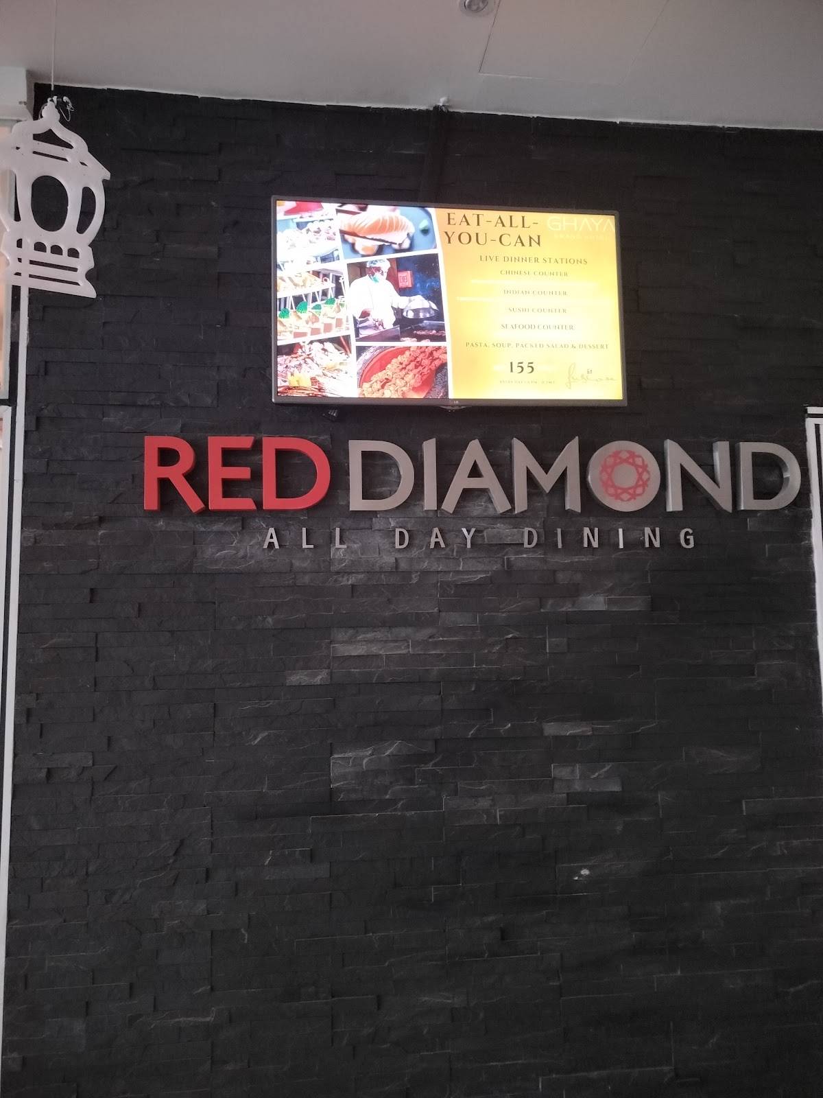 Menu at Red Diamond - Vintage Grand Hotel restaurant, Dubai