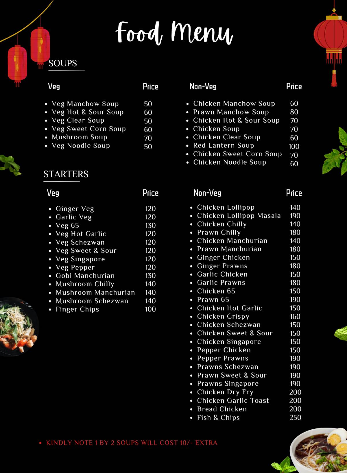 Menu at Red Lantern Restaurant Serves Chinese, Goan Fish Thali, Indian ...