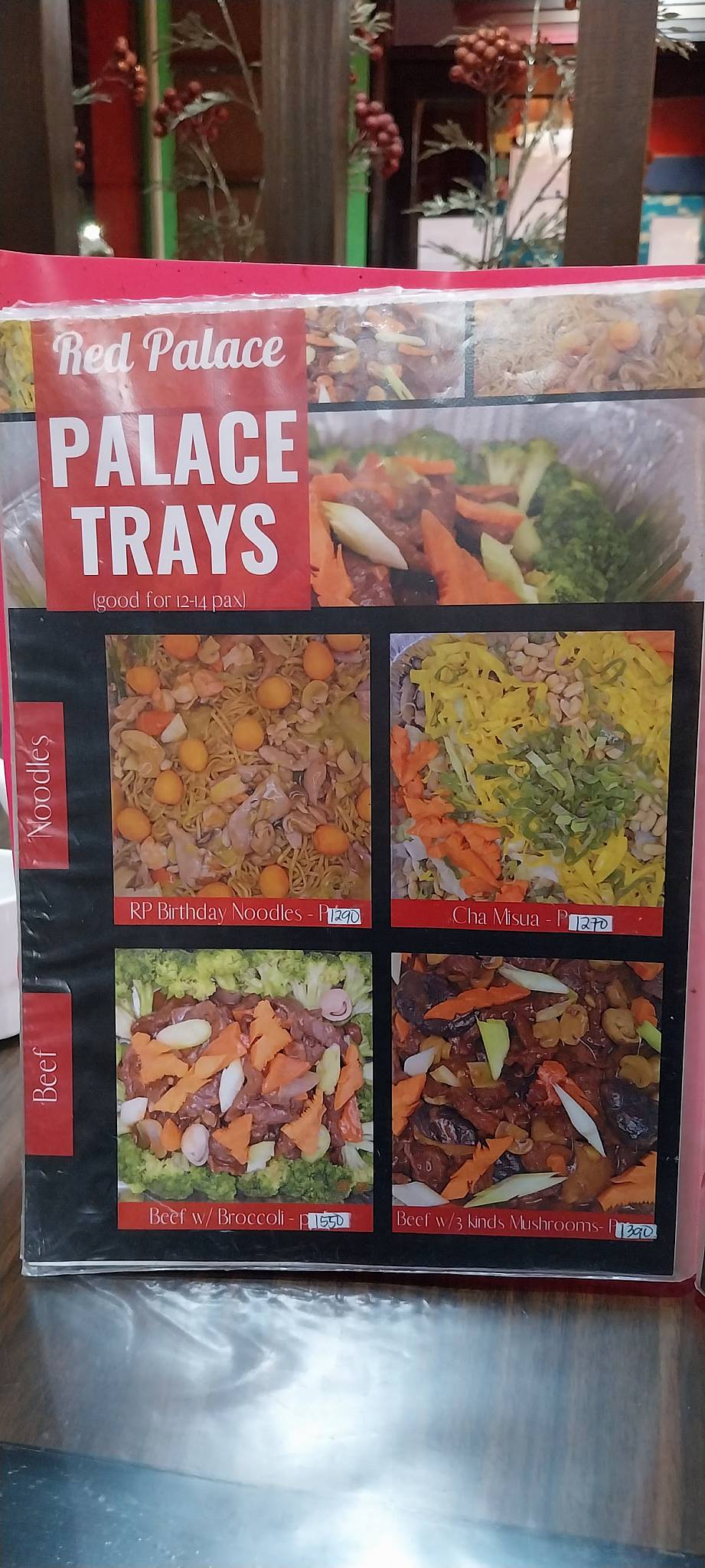 Menu at Red Palace Seafood Restaurant@Quezon City, Quezon City, 132 ...