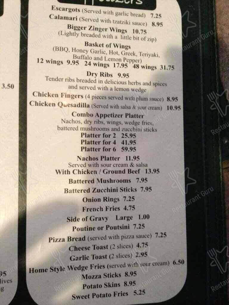 Menu at Regent Family Restaurant & Neighbourhood Pub, Regina, Sherwood Dr