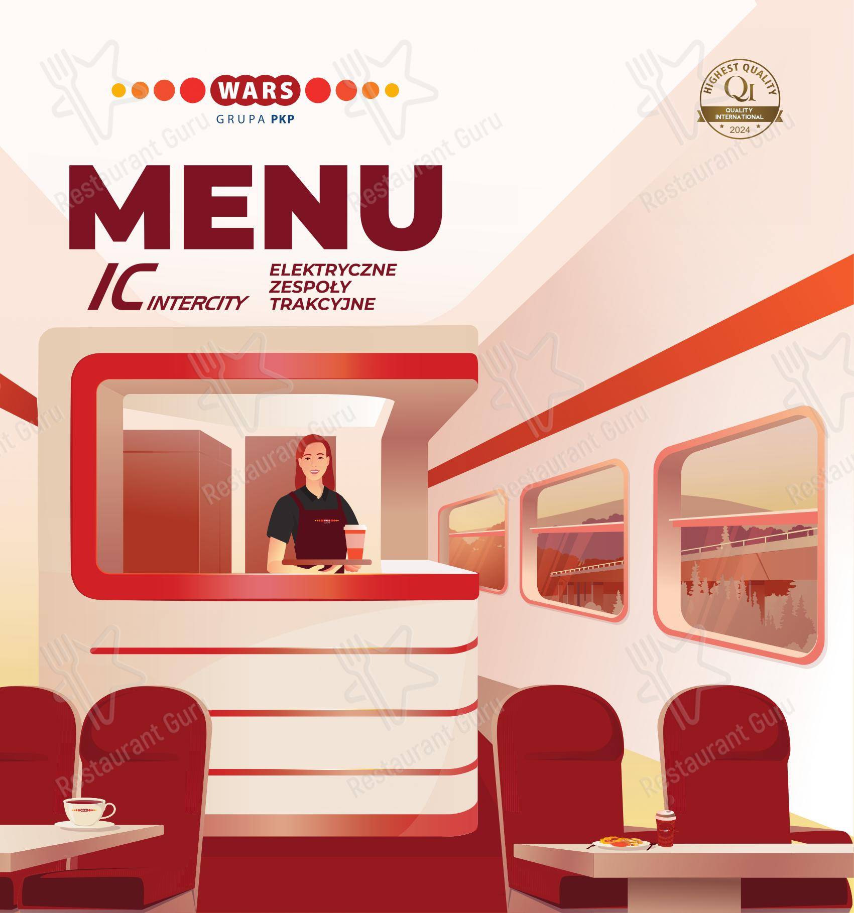 Menu at Restauracja WARS - West Station I restaurant, Warsaw