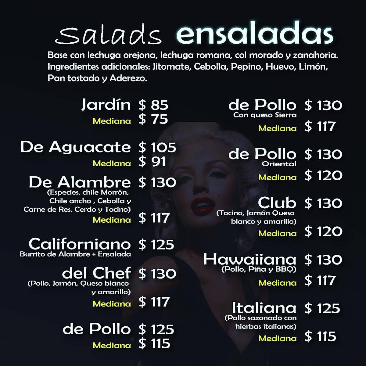 Carta del restaurante Amerix Burger Municipio Libre, Aguascalientes, Av ...
