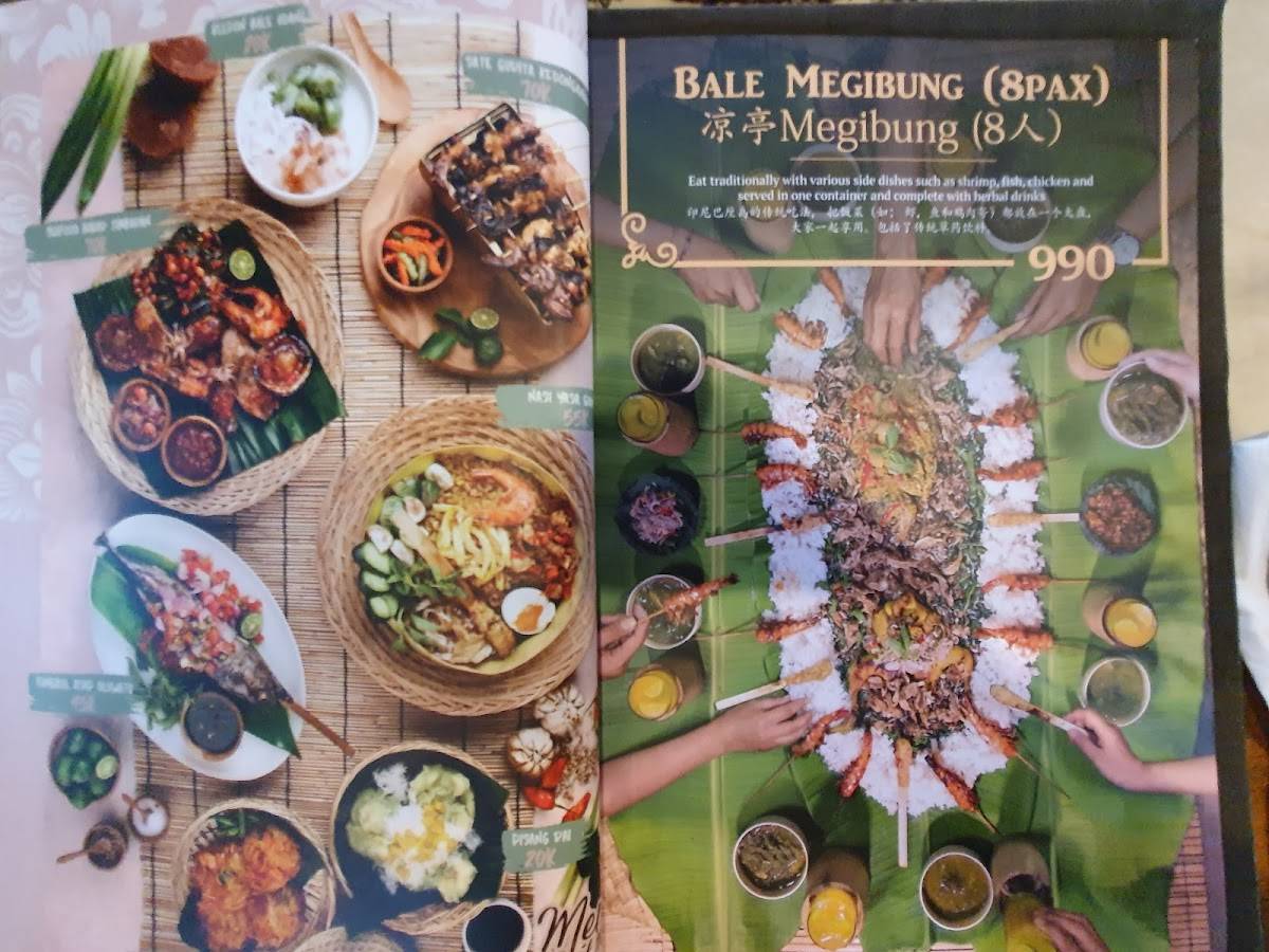 Menu at Bale Udang Mang Engking Ubud restaurant, Peliatan