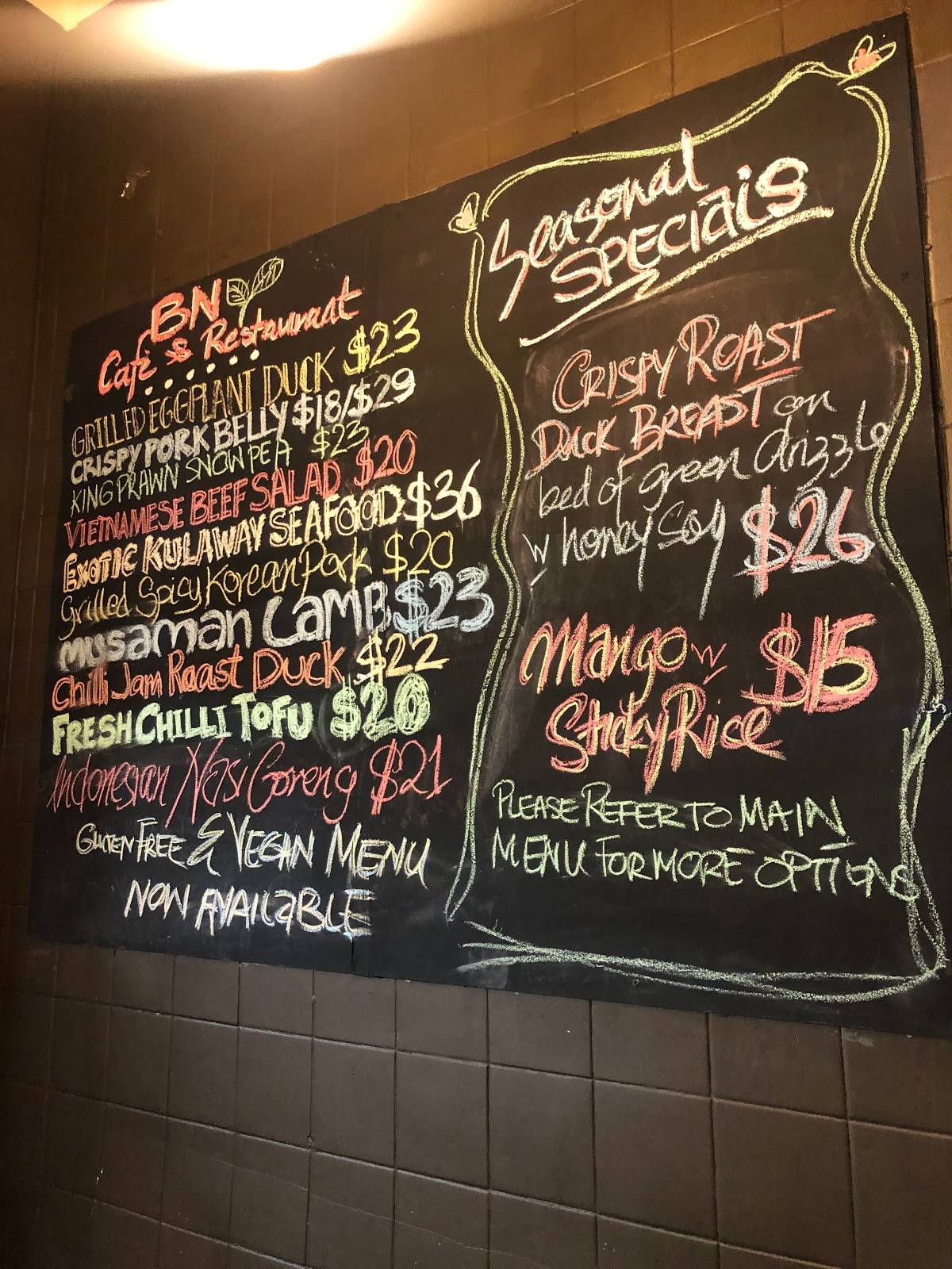 Menu at Basil Nut Cafe & Restaurant Katoomba, Katoomba