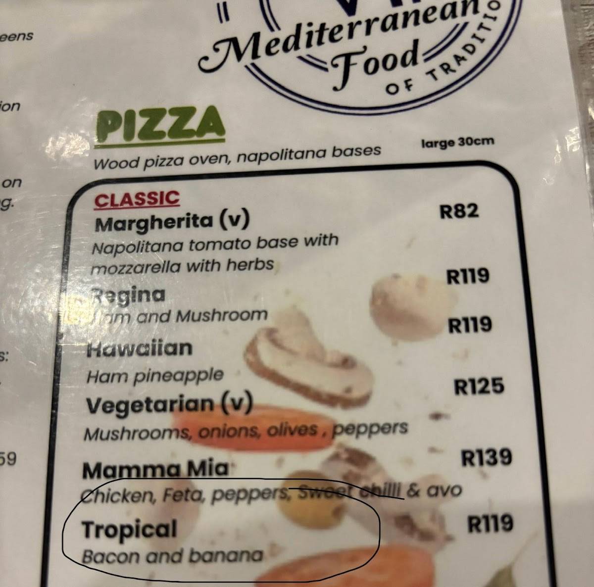 Menu at Bem Vindo Mediterranean Restaurant, Port Elizabeth