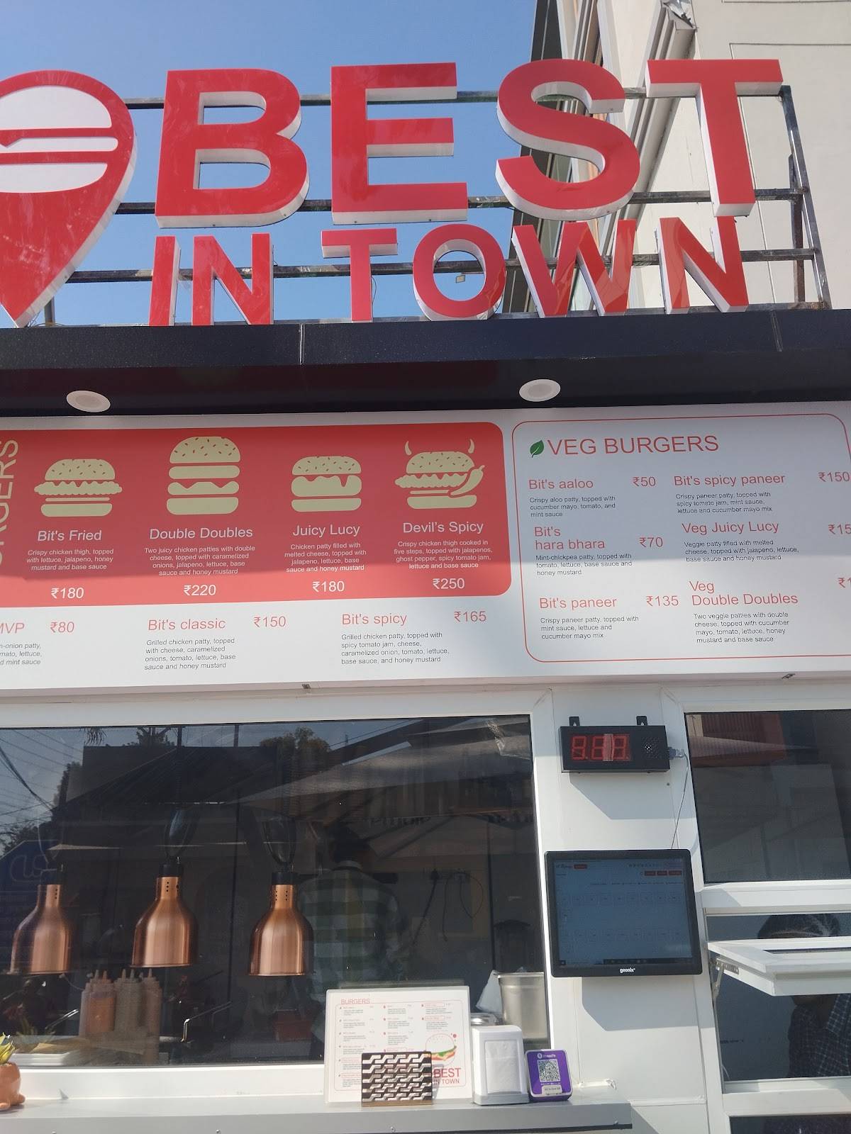 Menu at Best in Town, Dehradun