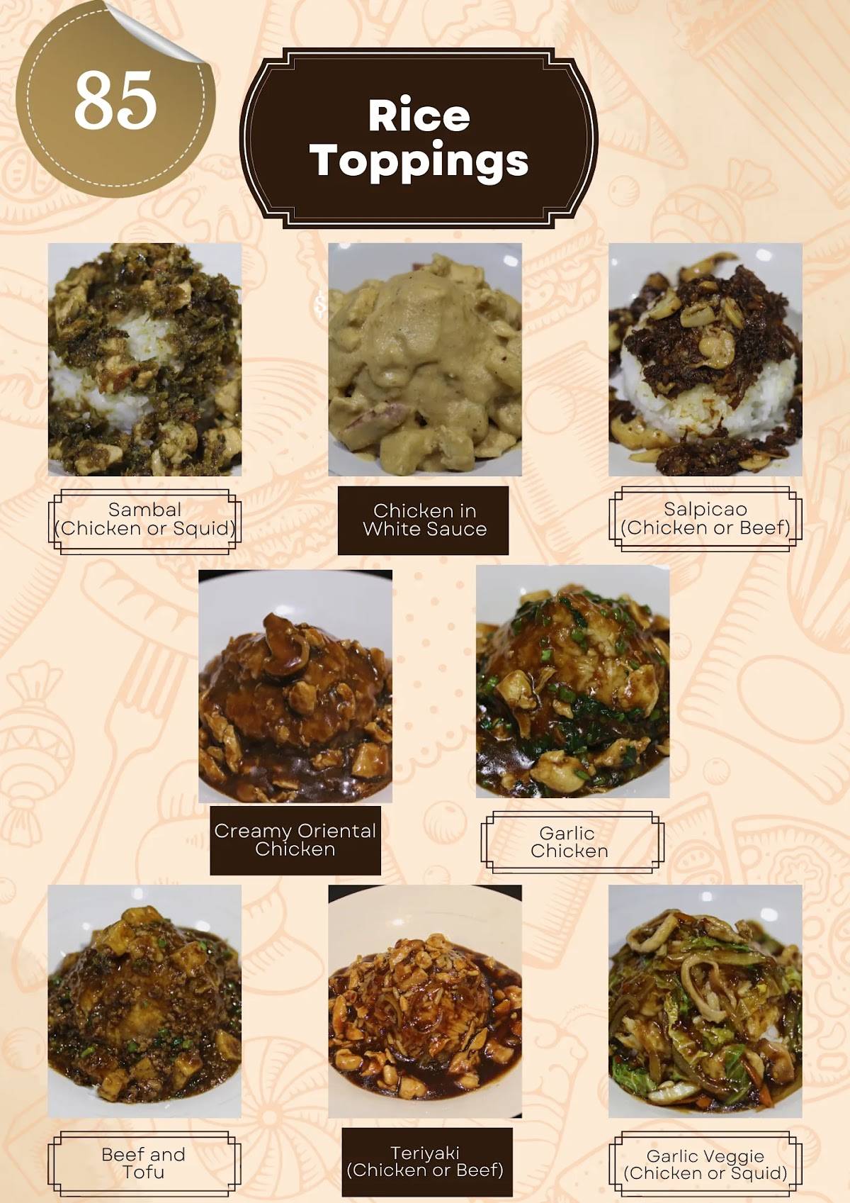 Menu at CARINDERIA SEFALI restaurant, Quezon City