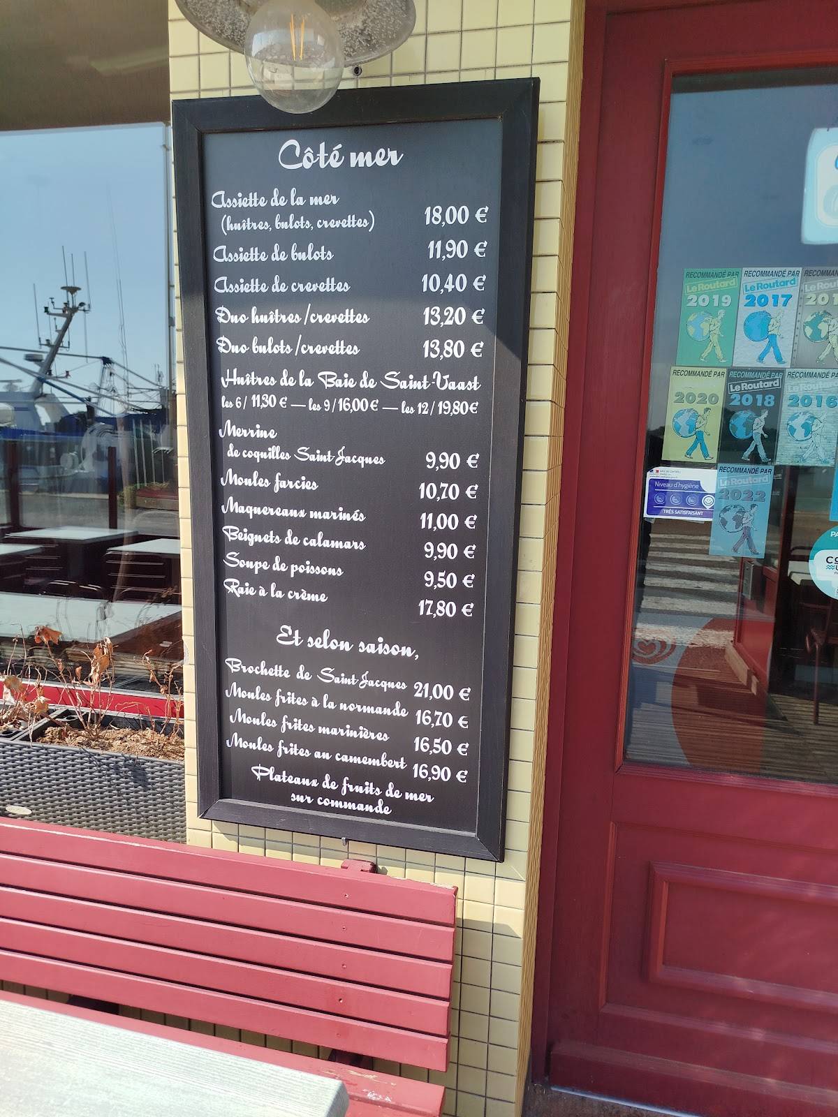 Menu au Le Café de France Barfleur, Barfleur