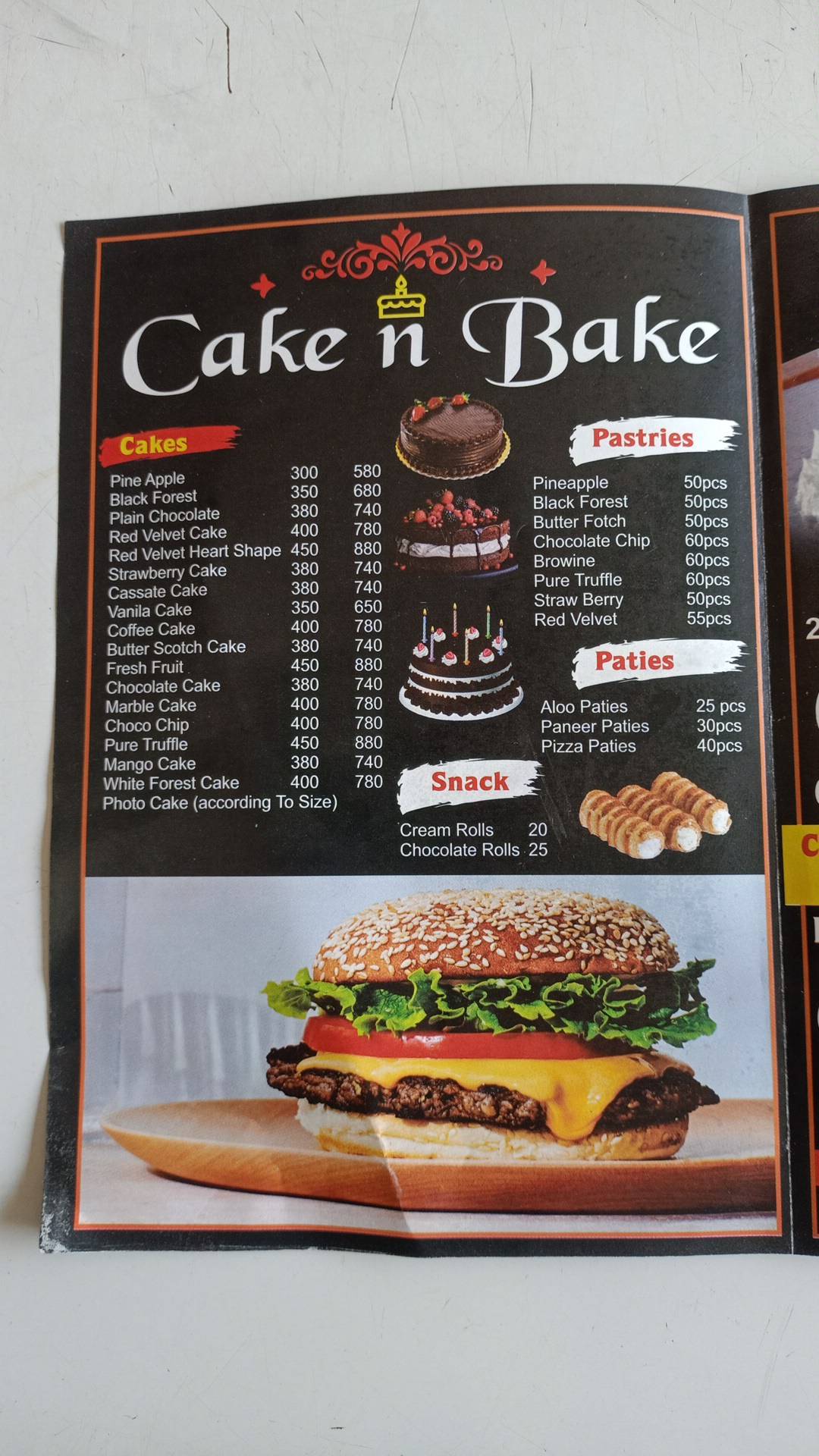 Menu at Cake n Bake, Greater Noida, Shop-16