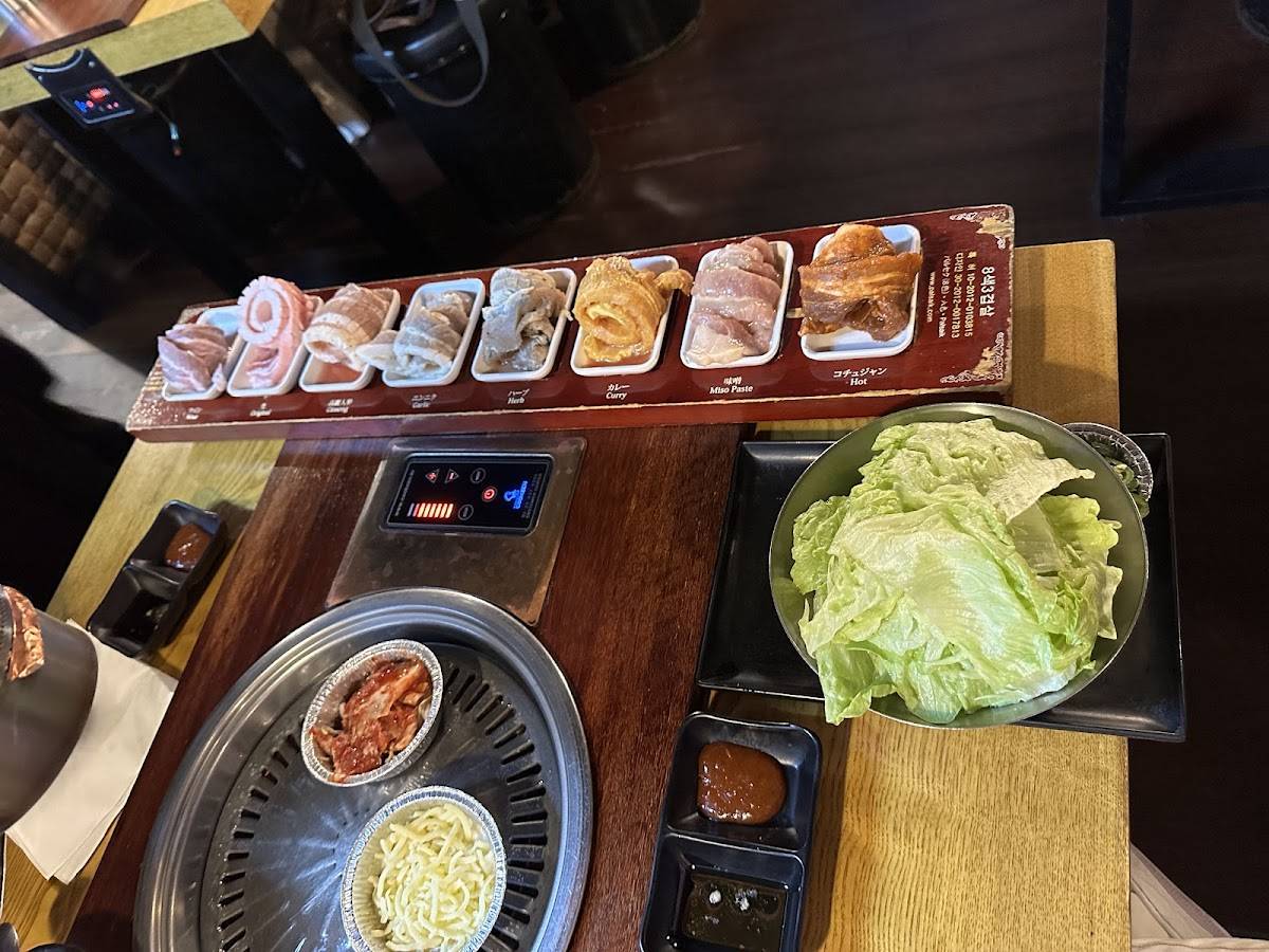 Menu at ChangGo Korean BBQ, Melbourne, 70 Little La Trobe St
