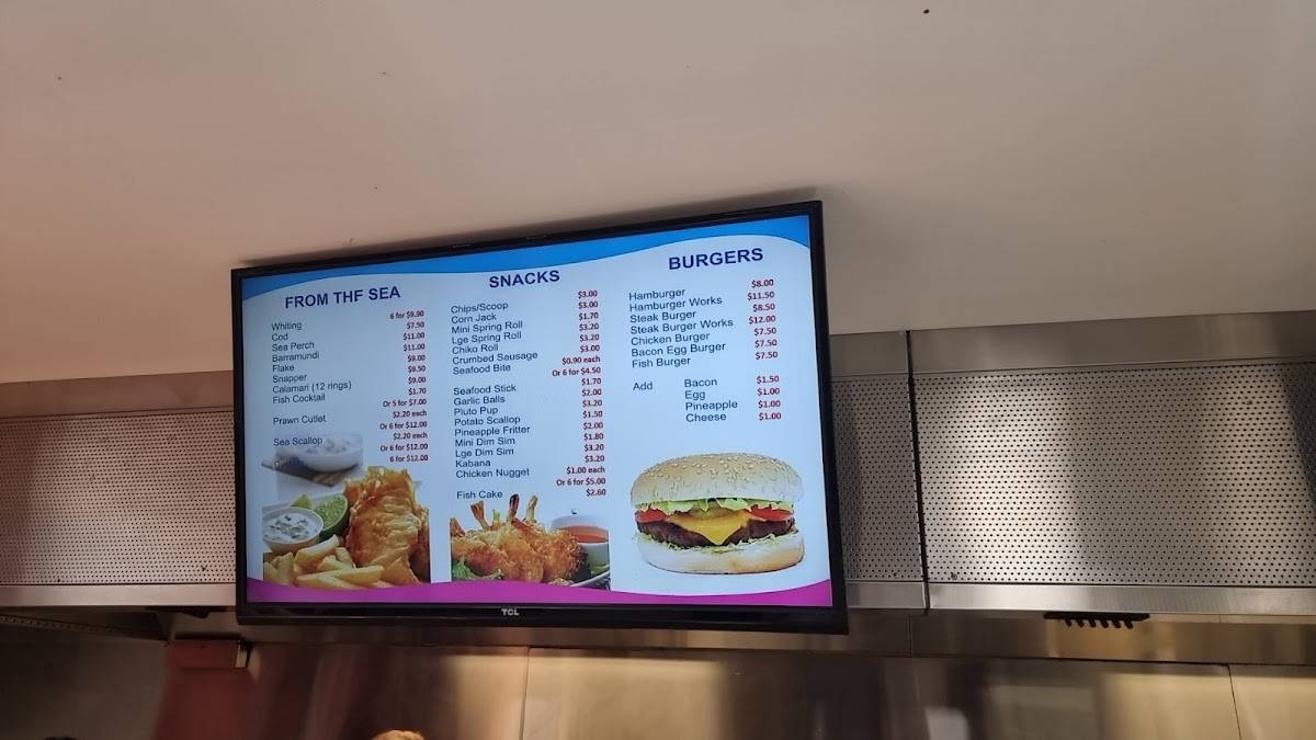 Menu at Charlie de Cod Southport restaurant, Southport, 30 Musgrave Ave