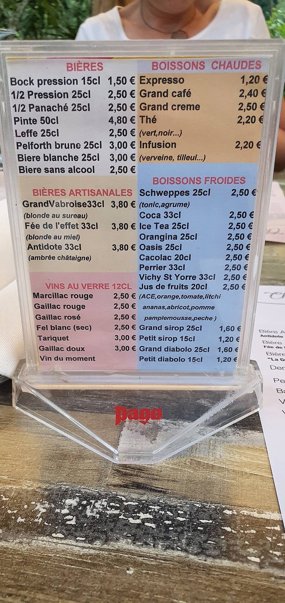 Menu au Restaurant Chez Marie Grand-Vabre, Grand-Vabre, Le Bourg