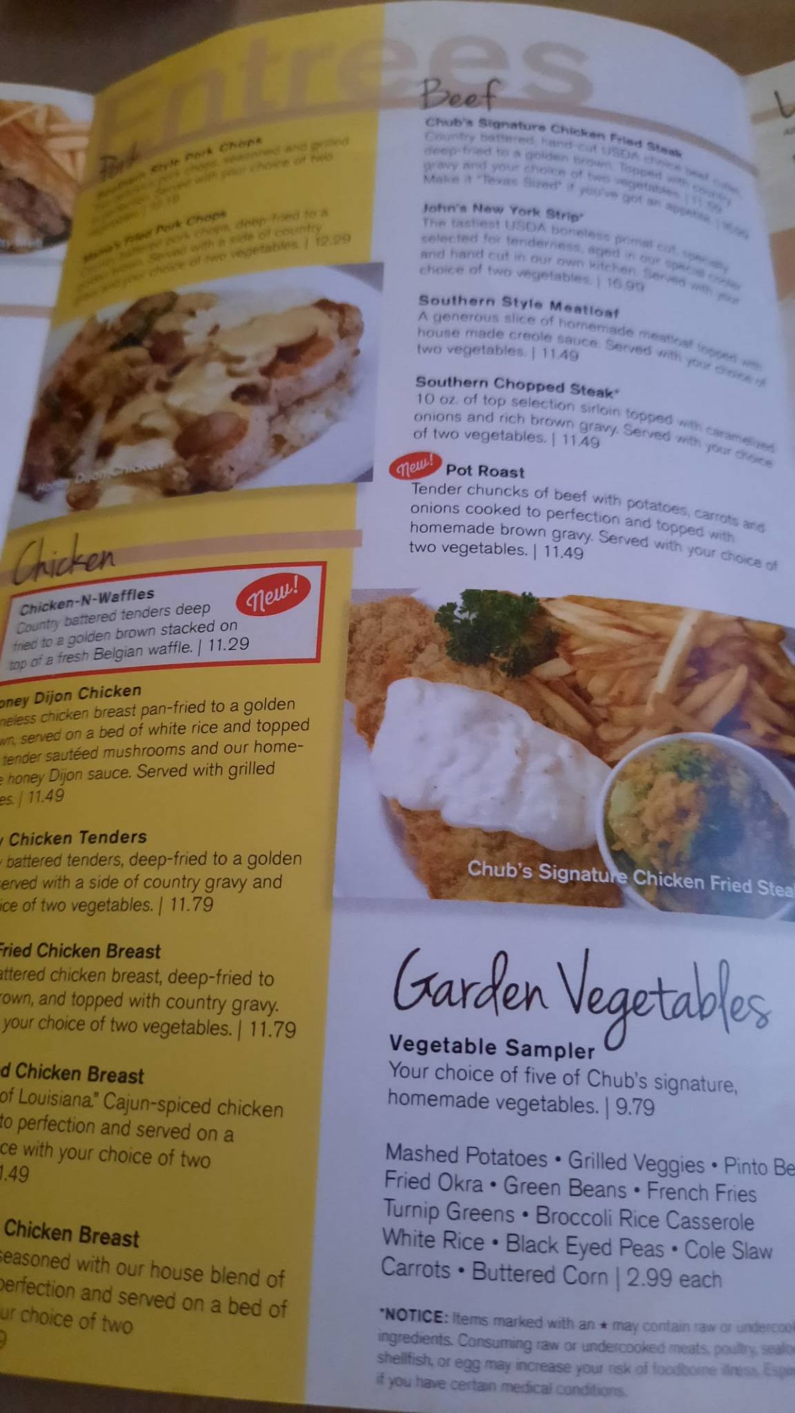 Menu at Chubby's Restaurant, Dallas, S Cockrell Hill Rd