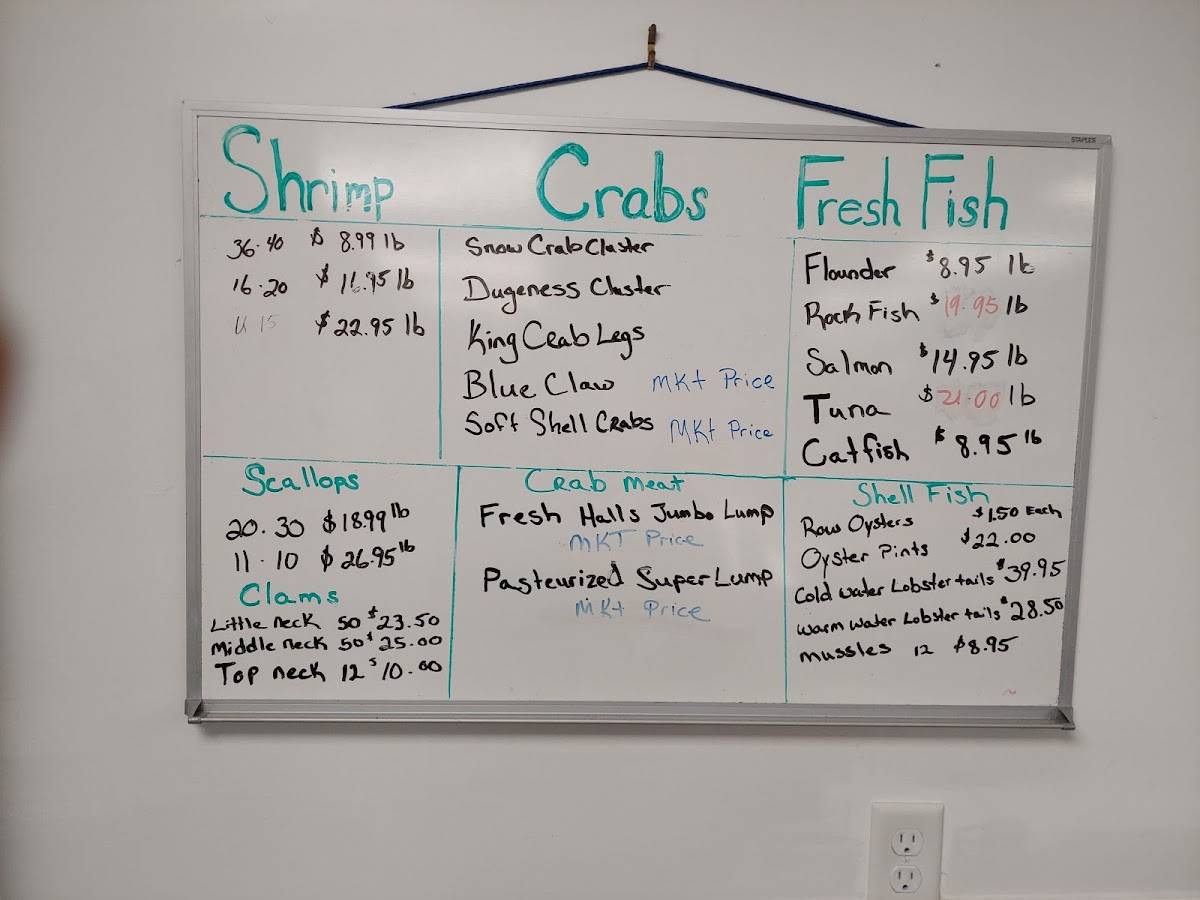 Menu at Crab Barn Restaurant and Lounge, Long Neck, Long Neck Rd