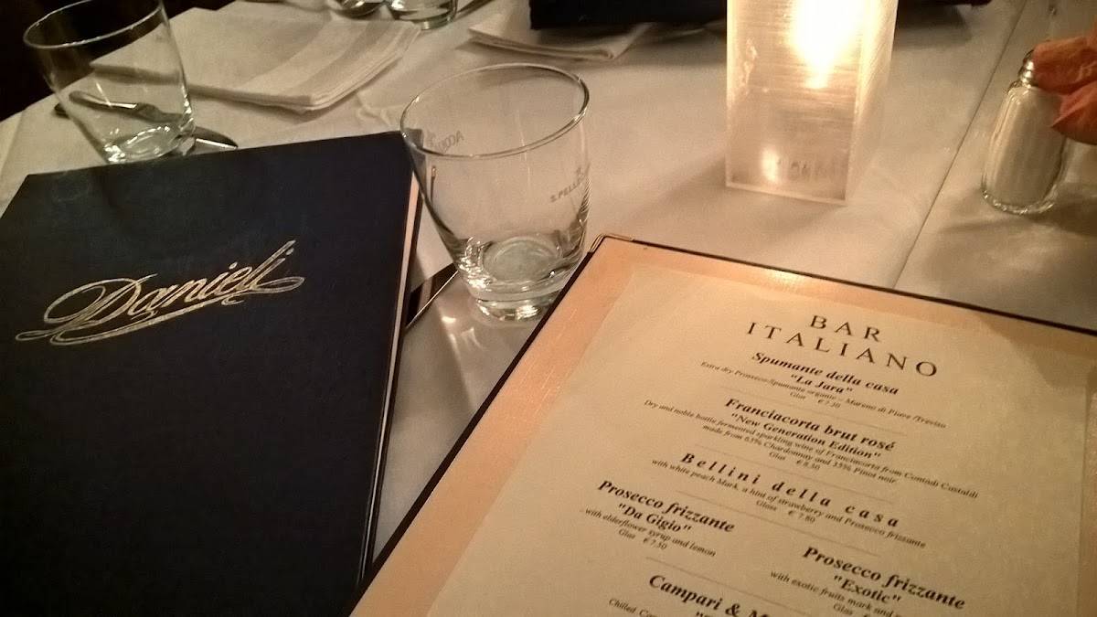 Menu au Restaurant Danieli, Vienne