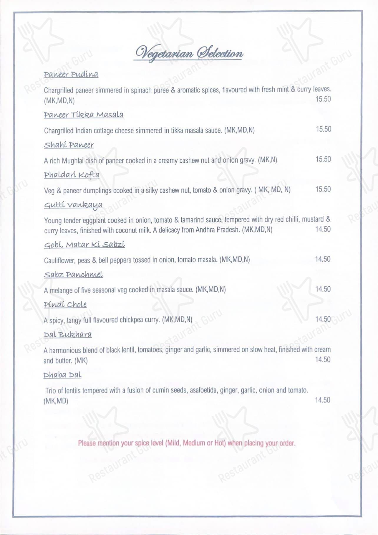 Menu at Destination Indian Restaurant & Bar, Huddersfield