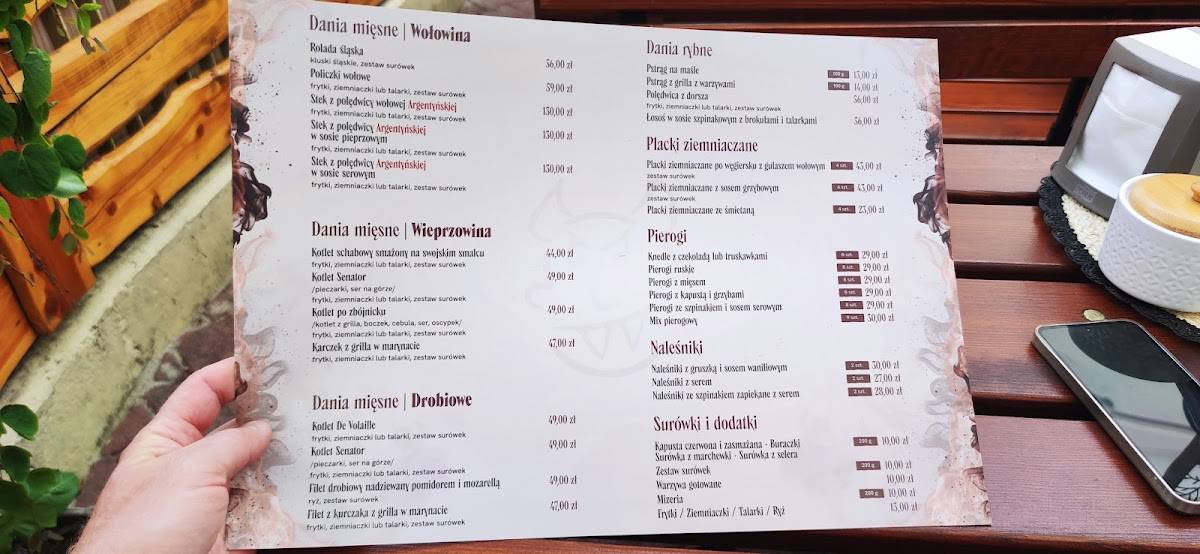 Menu at Diabelska Karczma Piekielnie Dobre Jedzenie restaurant ...