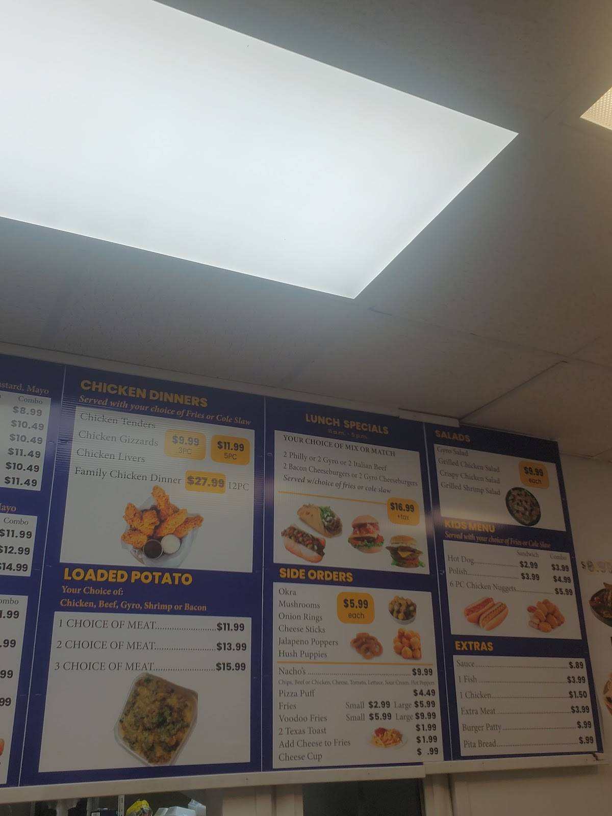 Menu at Dolphin Chicken, Fish and Grill restaurant, Springfield