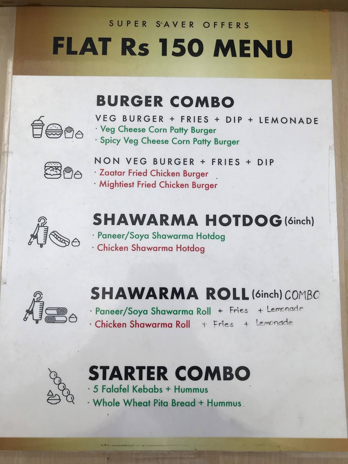 Menu at Doner Kebab House, Gurugram