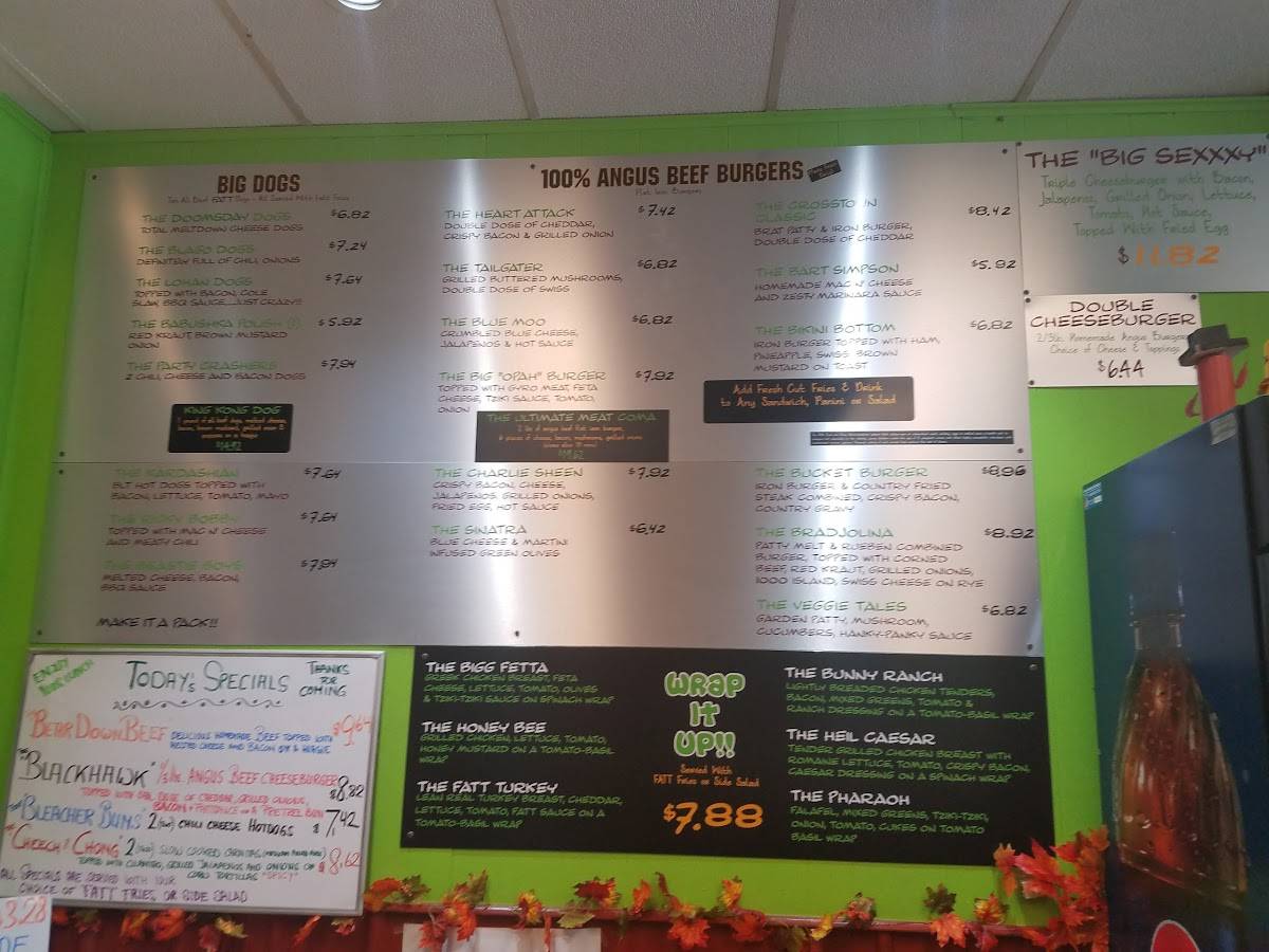 Menu at Fatt Mustard Cafe, Elk Grove Village