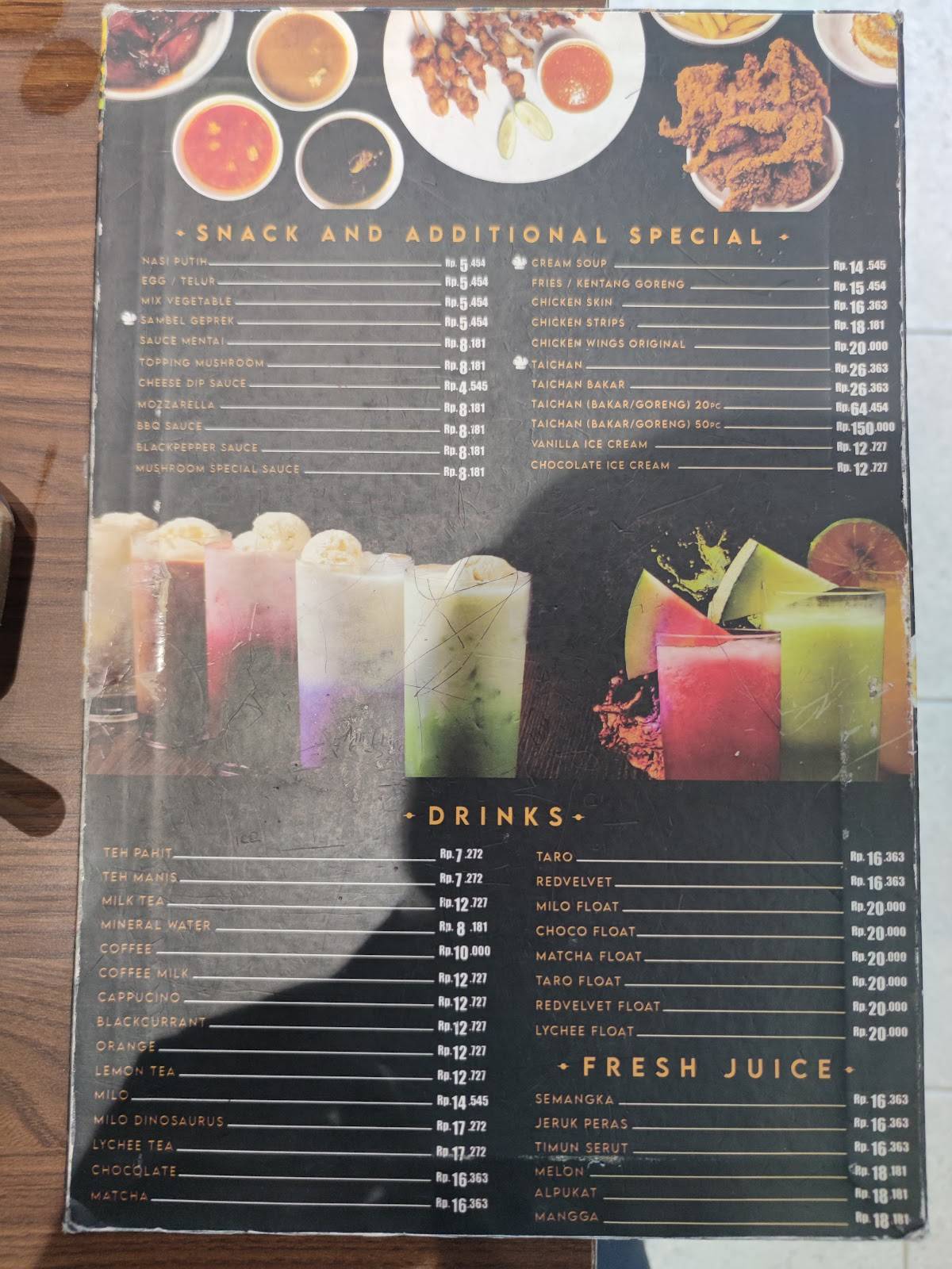 Carta del restaurante Get Steak And Fried Chicken Amir Hamzah, Medan