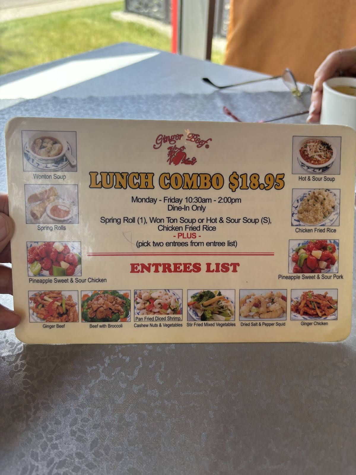 Menu at Ginger Beef Bistro House restaurant, Calgary, 228 28 St SE