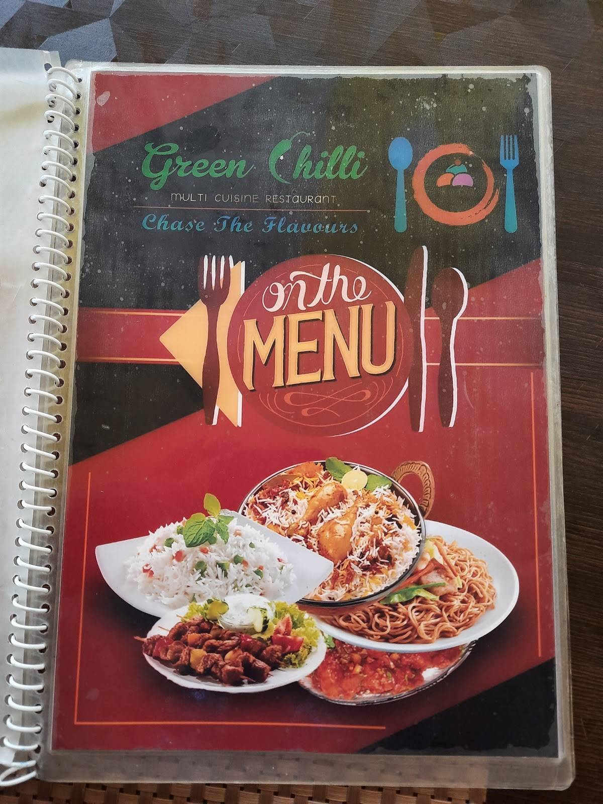 Menu at Green Chili MultiCuisine Restaurant, India