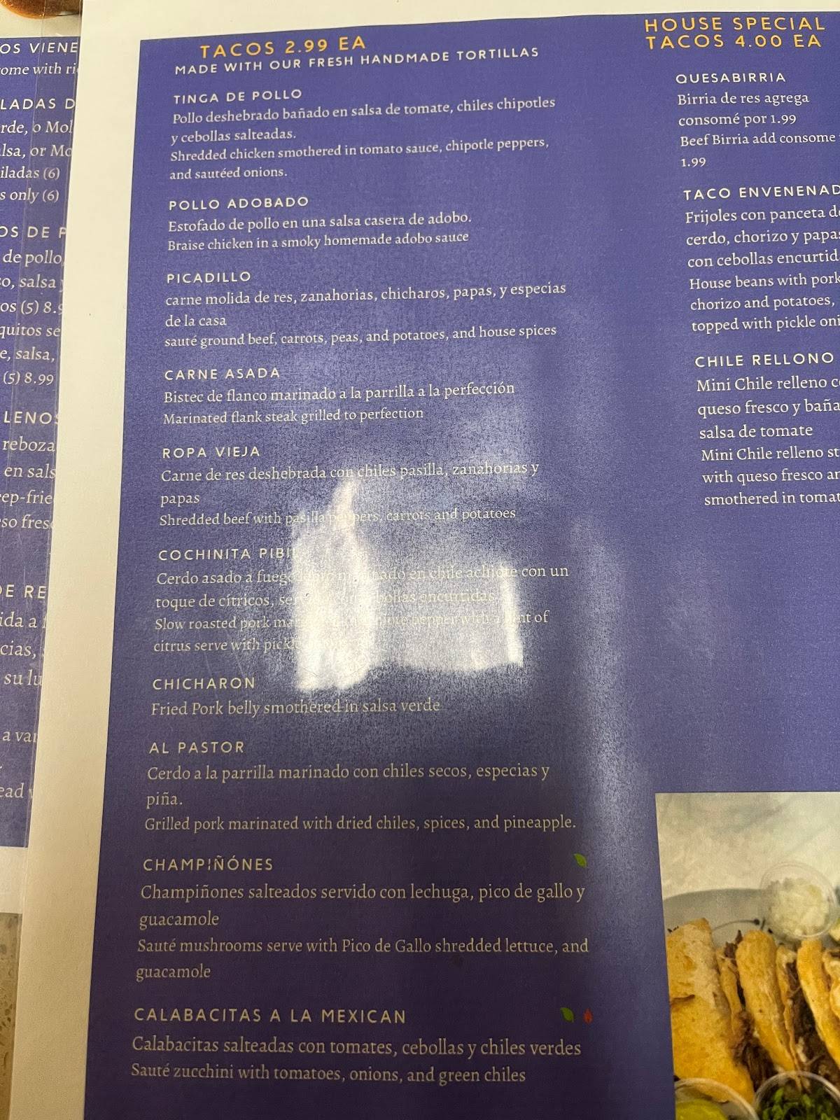 Carta del restaurante Guisados Home Style Mexican Cooking, Salt Lake City