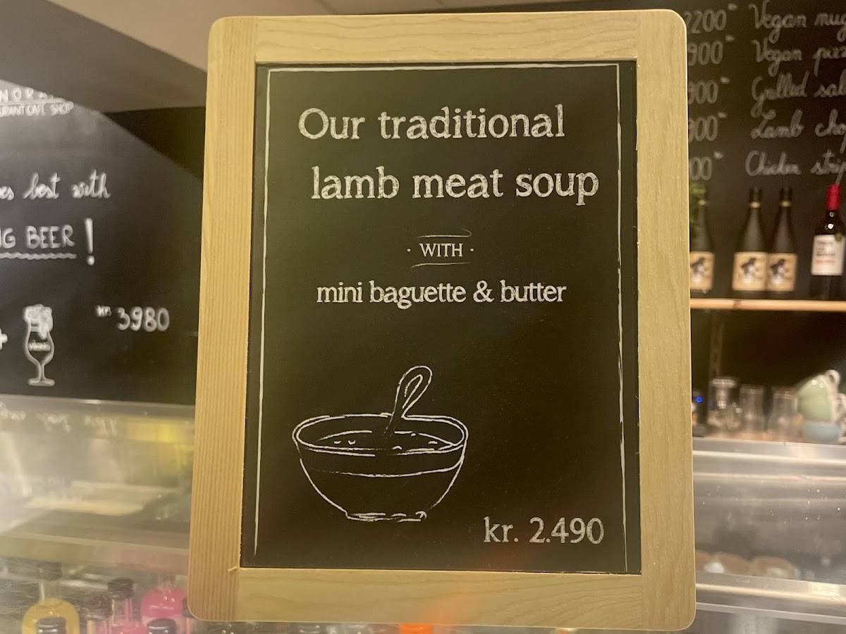 Menu at Gullfoss - Panorama Restaurant - Cafe - Shop, Iceland