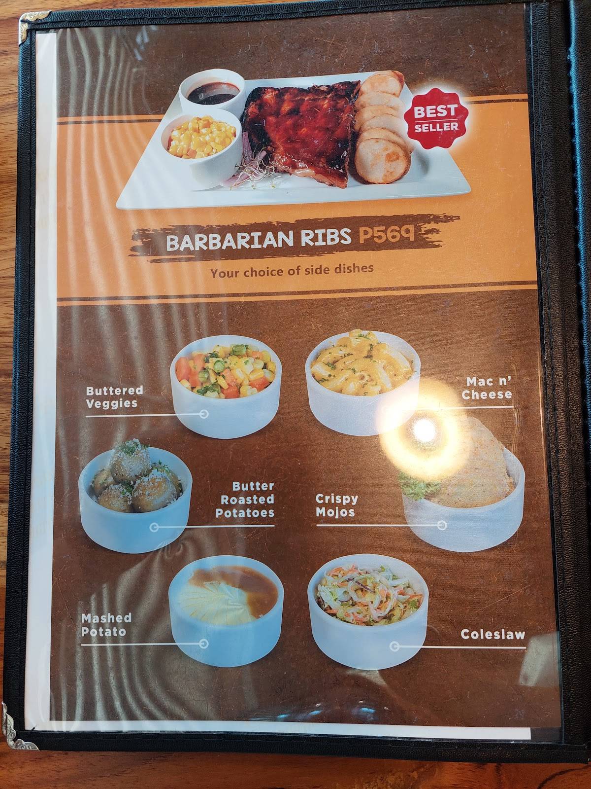 Menu at Hermanos Restaurant, Tarlac City
